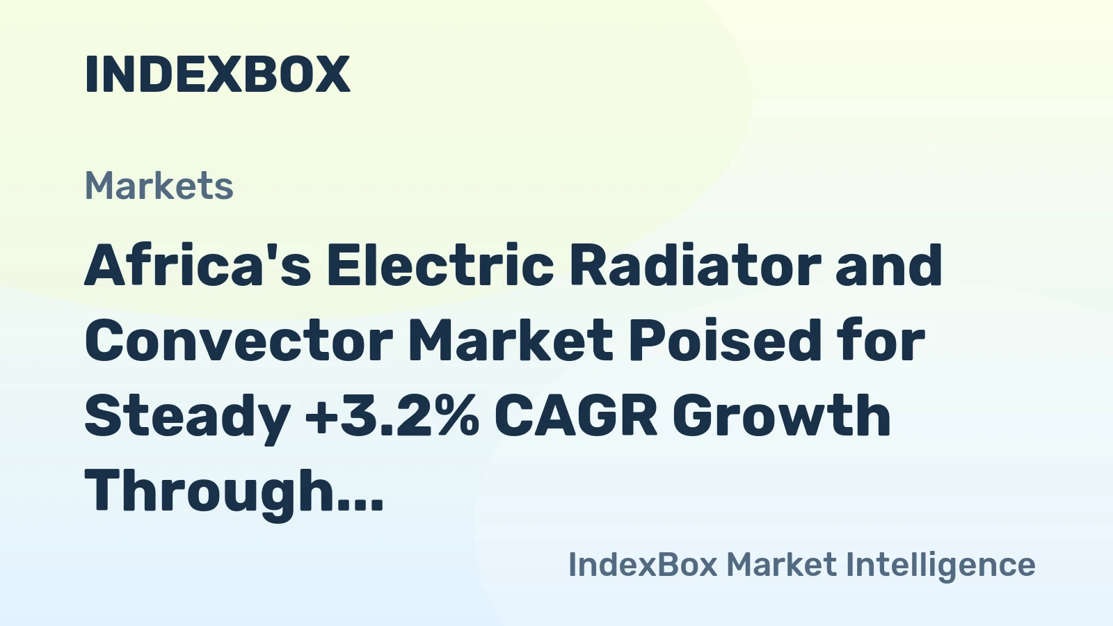 Africa's Electric Radiator and Convector Market Poised for Steady +3.2% CAGR Growth Through 2035