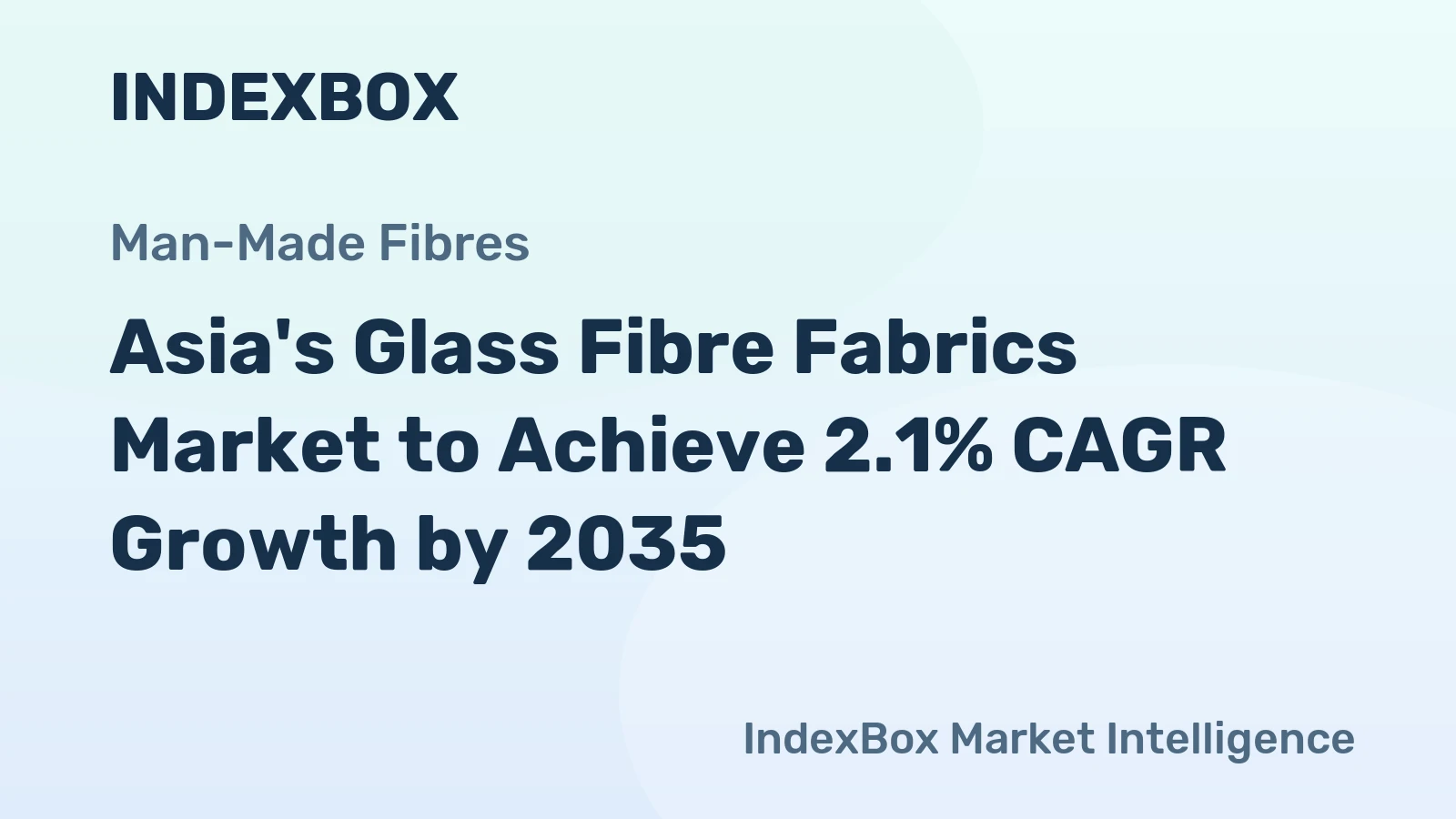 Asia's Glass Fibre Fabrics Market to Achieve 2.1% CAGR Growth by 2035