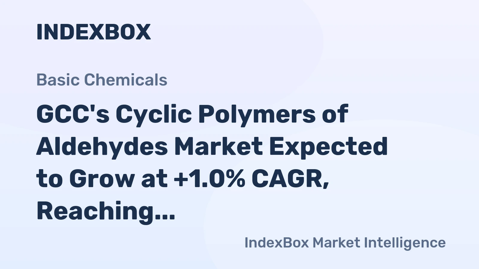 GCC's Cyclic Polymers of Aldehydes Market Expected to Grow at +1.0% CAGR, Reaching $11M by 2035