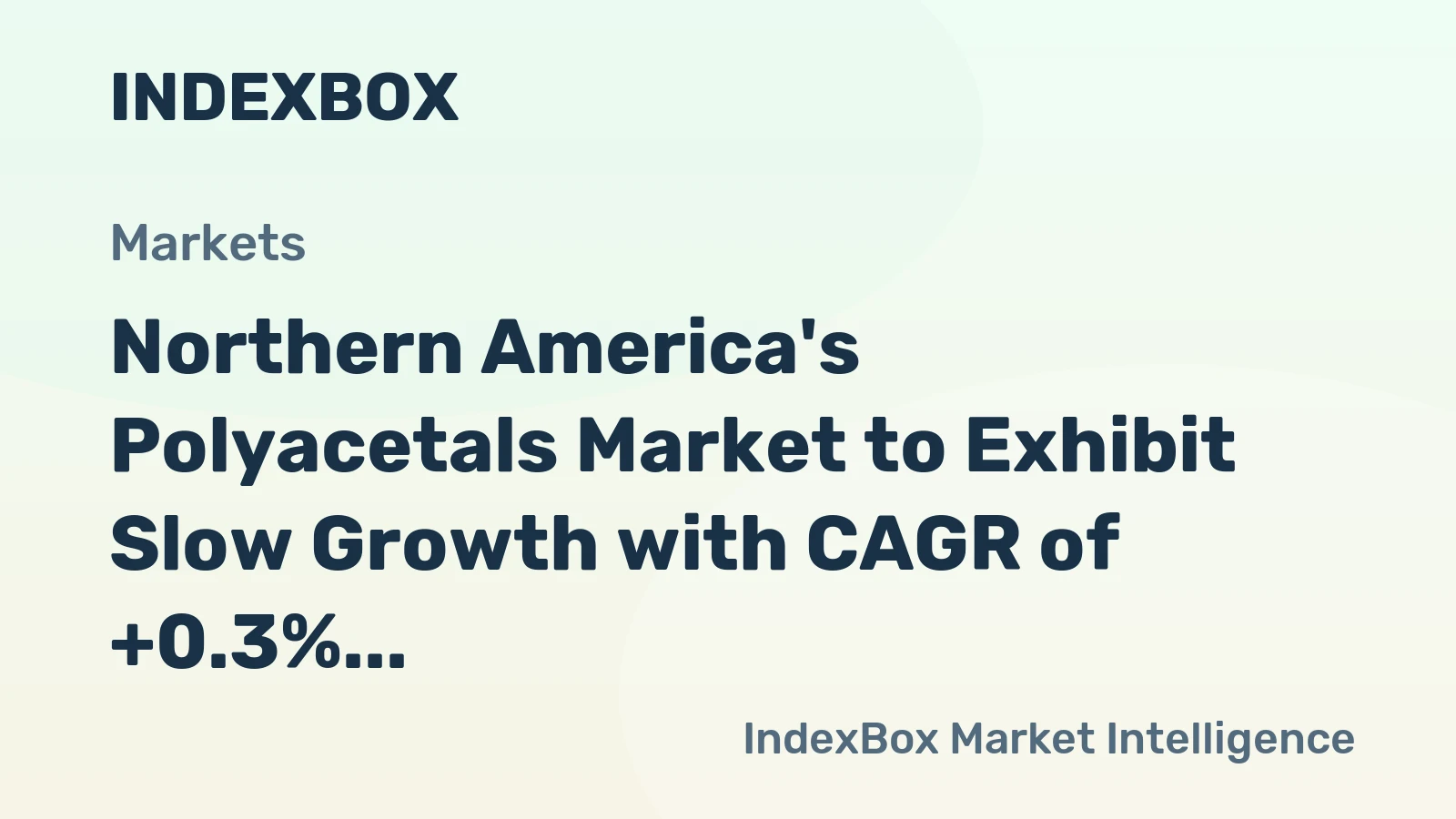 Northern America's Polyacetals Market to Exhibit Slow Growth with CAGR of +0.3% from 2024-2035