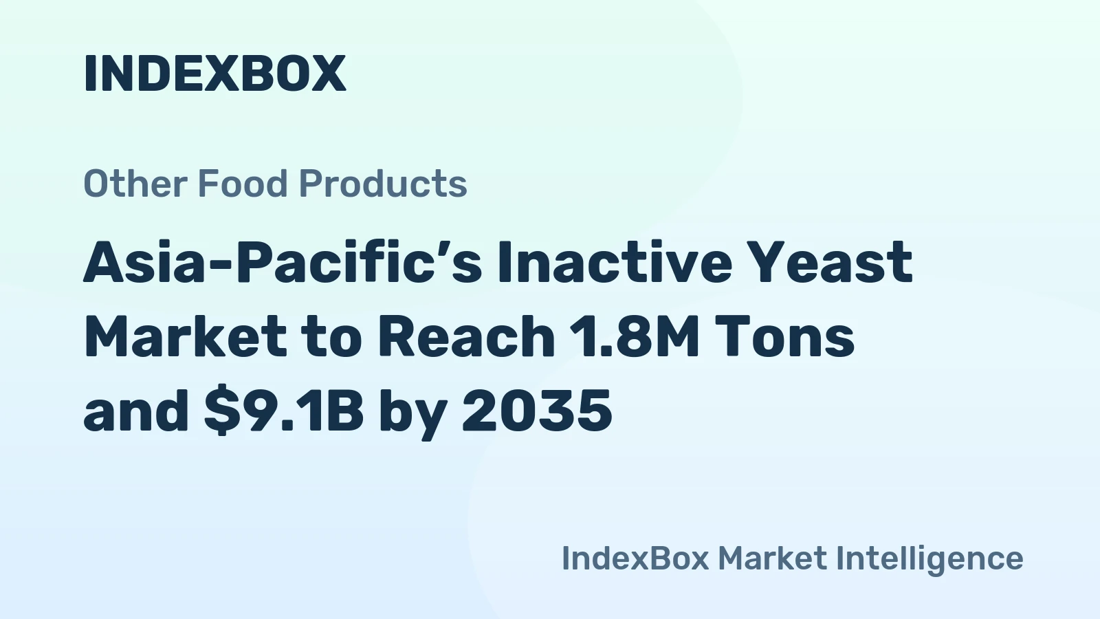 Asia-Pacific’s Inactive Yeast Market to Reach 1.8M Tons and $9.1B by 2035