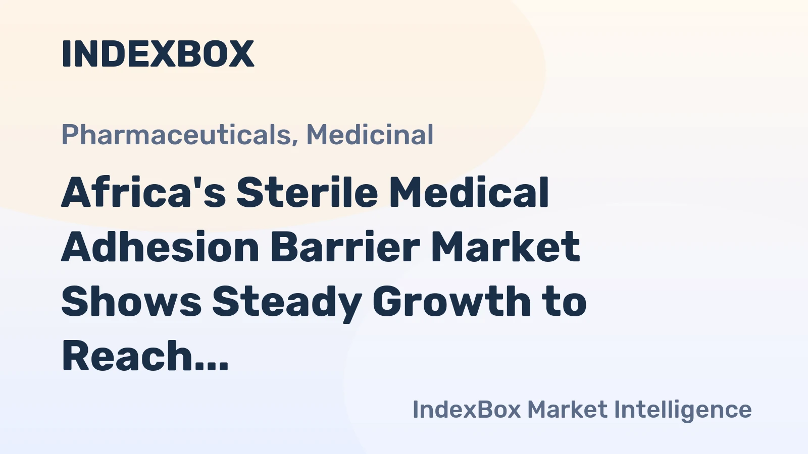Africa's Sterile Medical Adhesion Barrier Market Shows Steady Growth to Reach 65K Tons and $551M by 2035