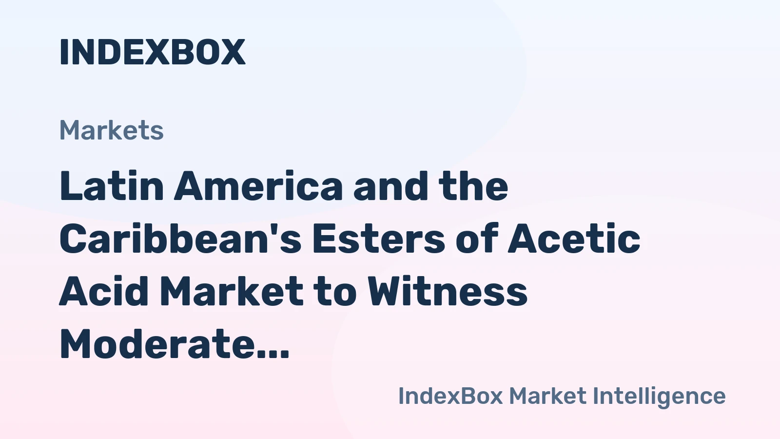 Latin America and the Caribbean's Esters of Acetic Acid Market to Witness Moderate Growth with CAGR of +0.7% by 2035