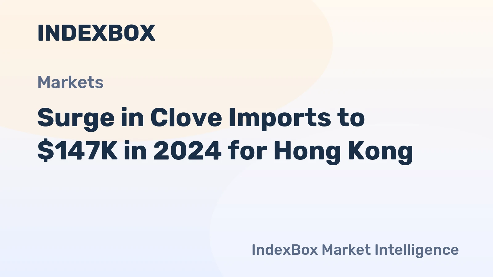 Surge in Clove Imports to $147K in 2024 for Hong Kong