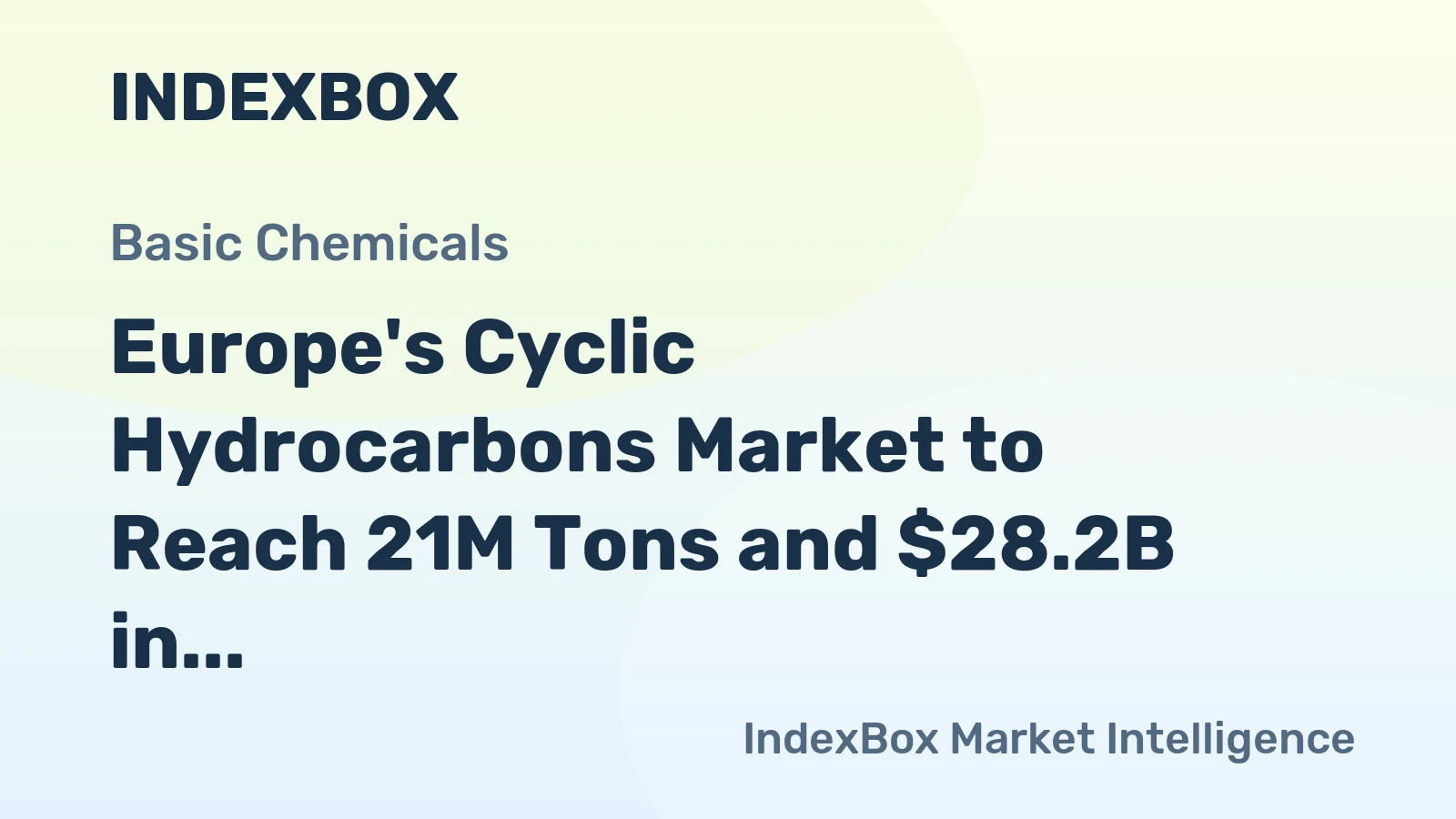 Europe's Cyclic Hydrocarbons Market to Reach 21M Tons and $28.2B in Value by 2035