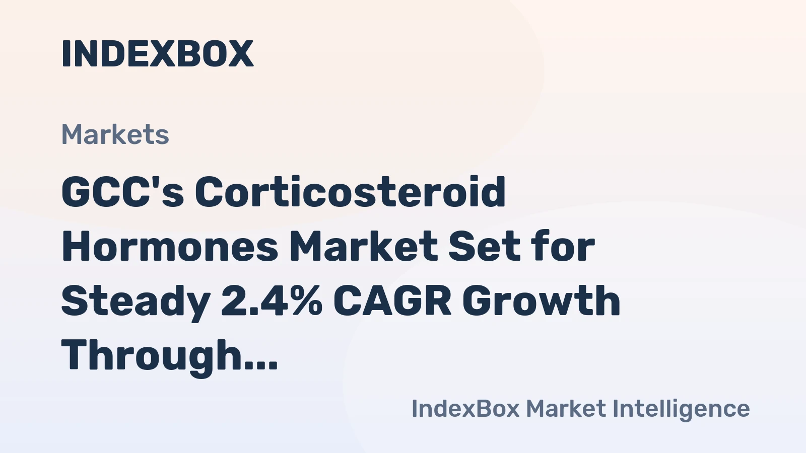 GCC's Corticosteroid Hormones Market Set for Steady 2.4% CAGR Growth Through 2035