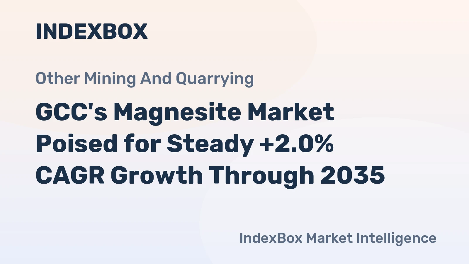 GCC's Magnesite Market Poised for Steady +2.0% CAGR Growth Through 2035