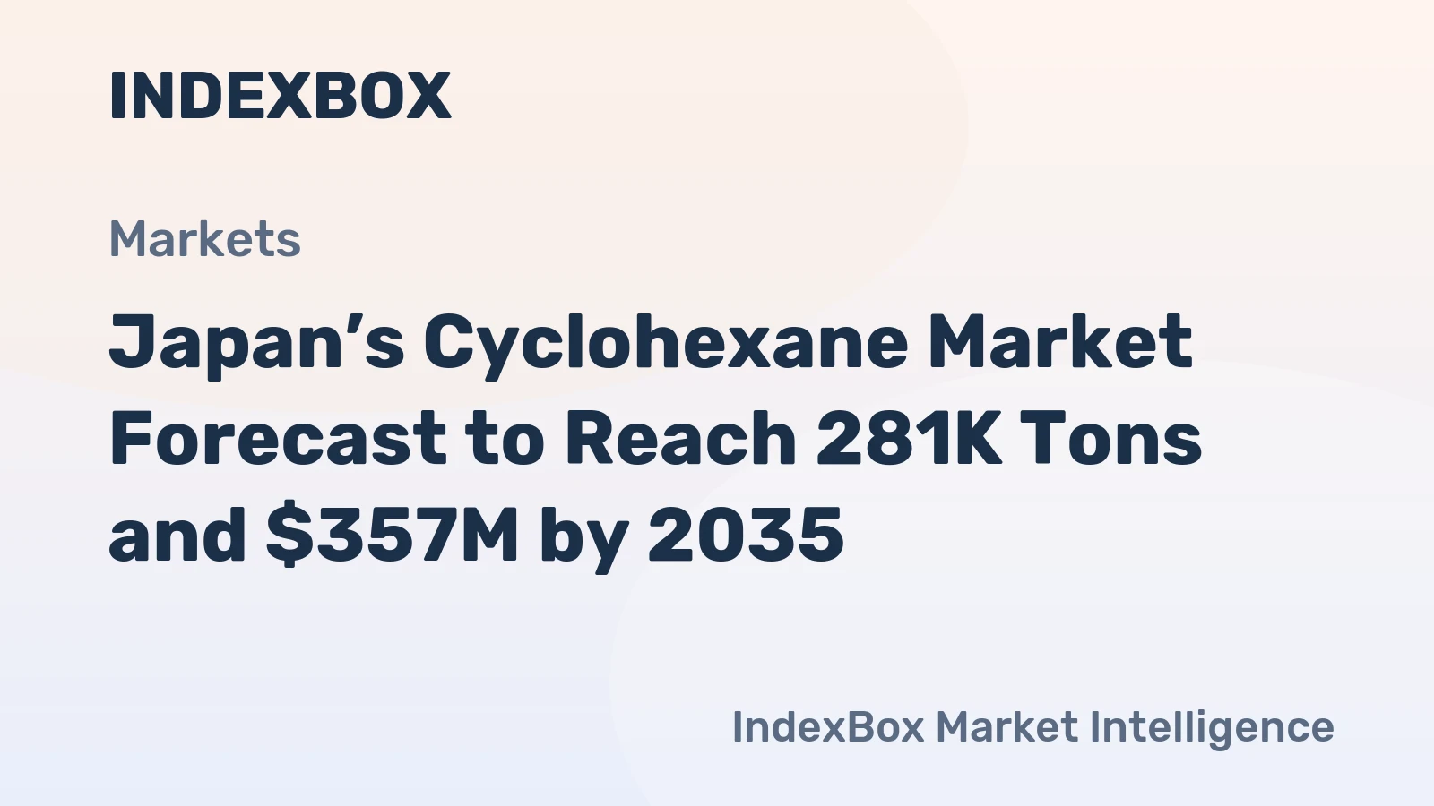 Japan’s Cyclohexane Market Forecast to Reach 281K Tons and $357M by 2035