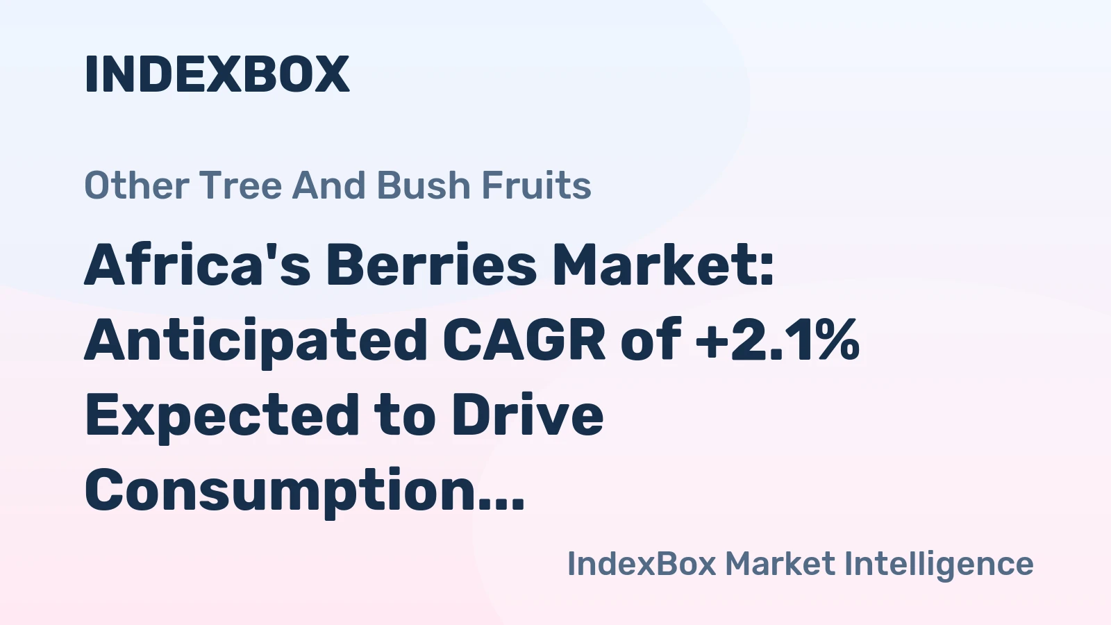 Africa's Berries Market: Anticipated CAGR of +2.1% Expected to Drive Consumption Trends Over Next Decade