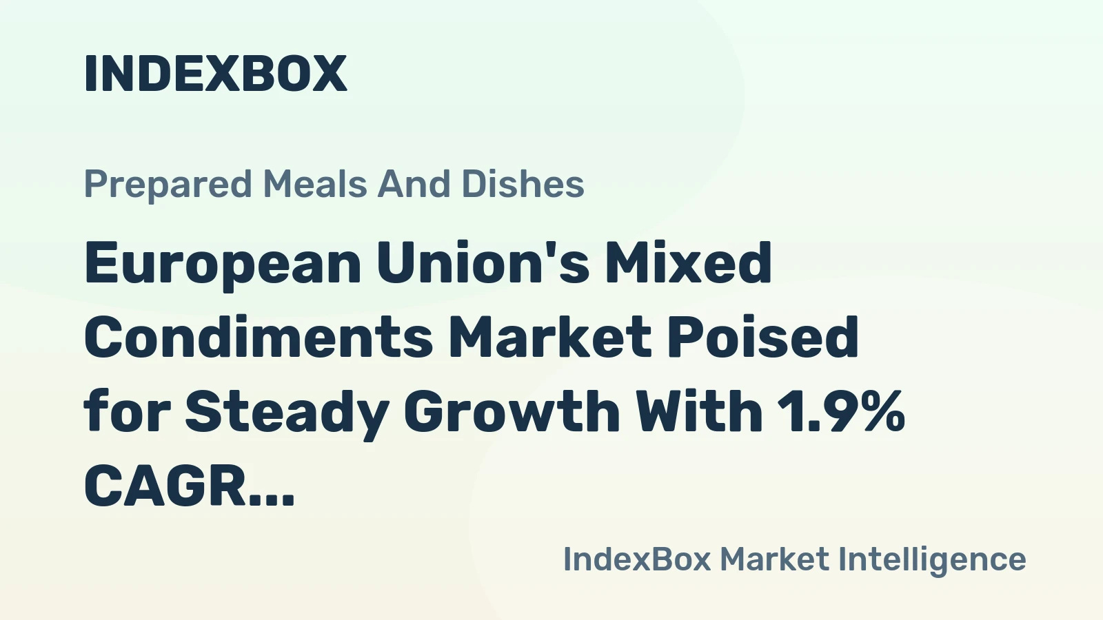 European Union's Mixed Condiments Market Poised for Steady Growth With 1.9% CAGR Through 2035