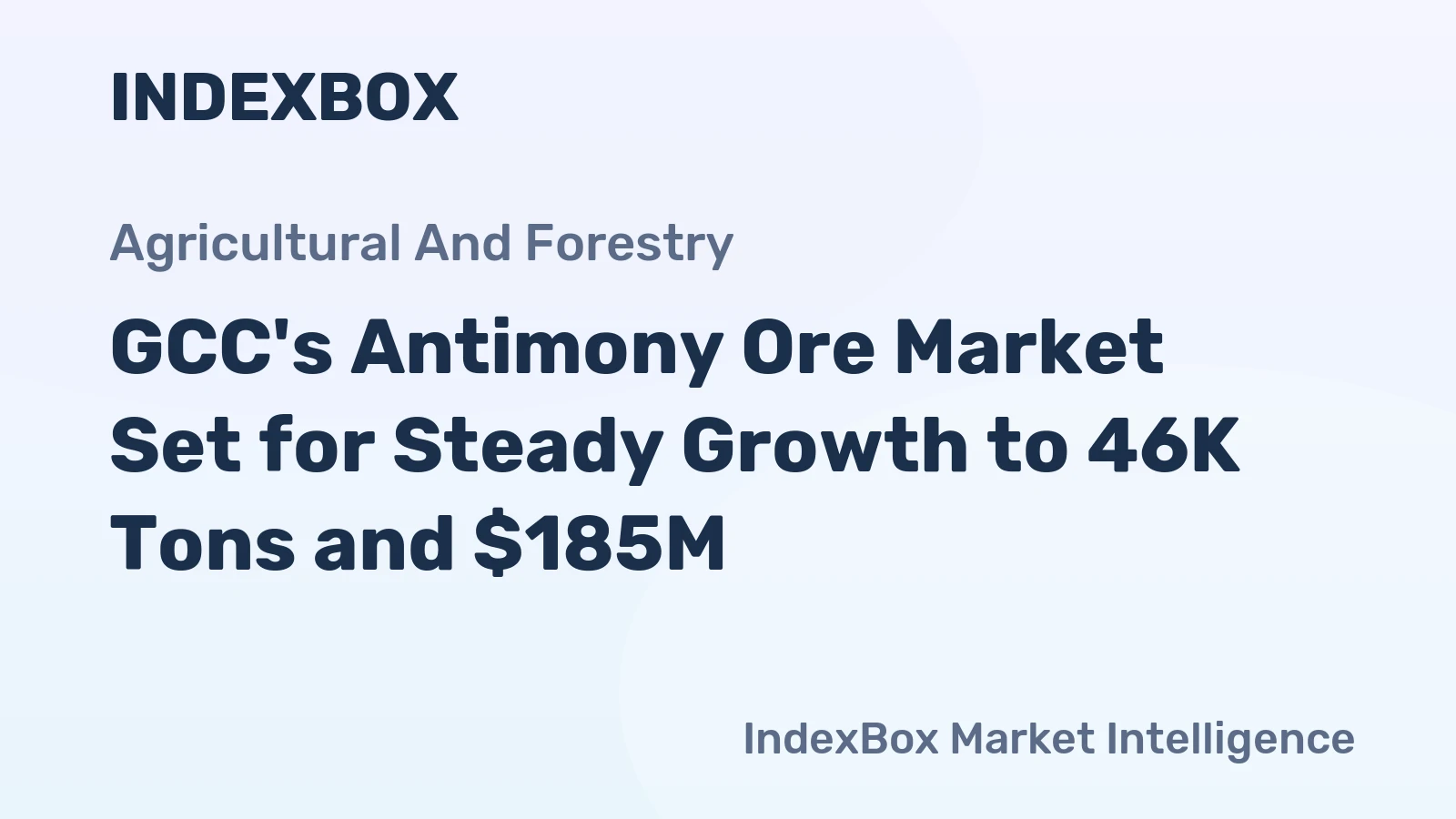 GCC's Antimony Ore Market Set for Steady Growth to 46K Tons and $185M