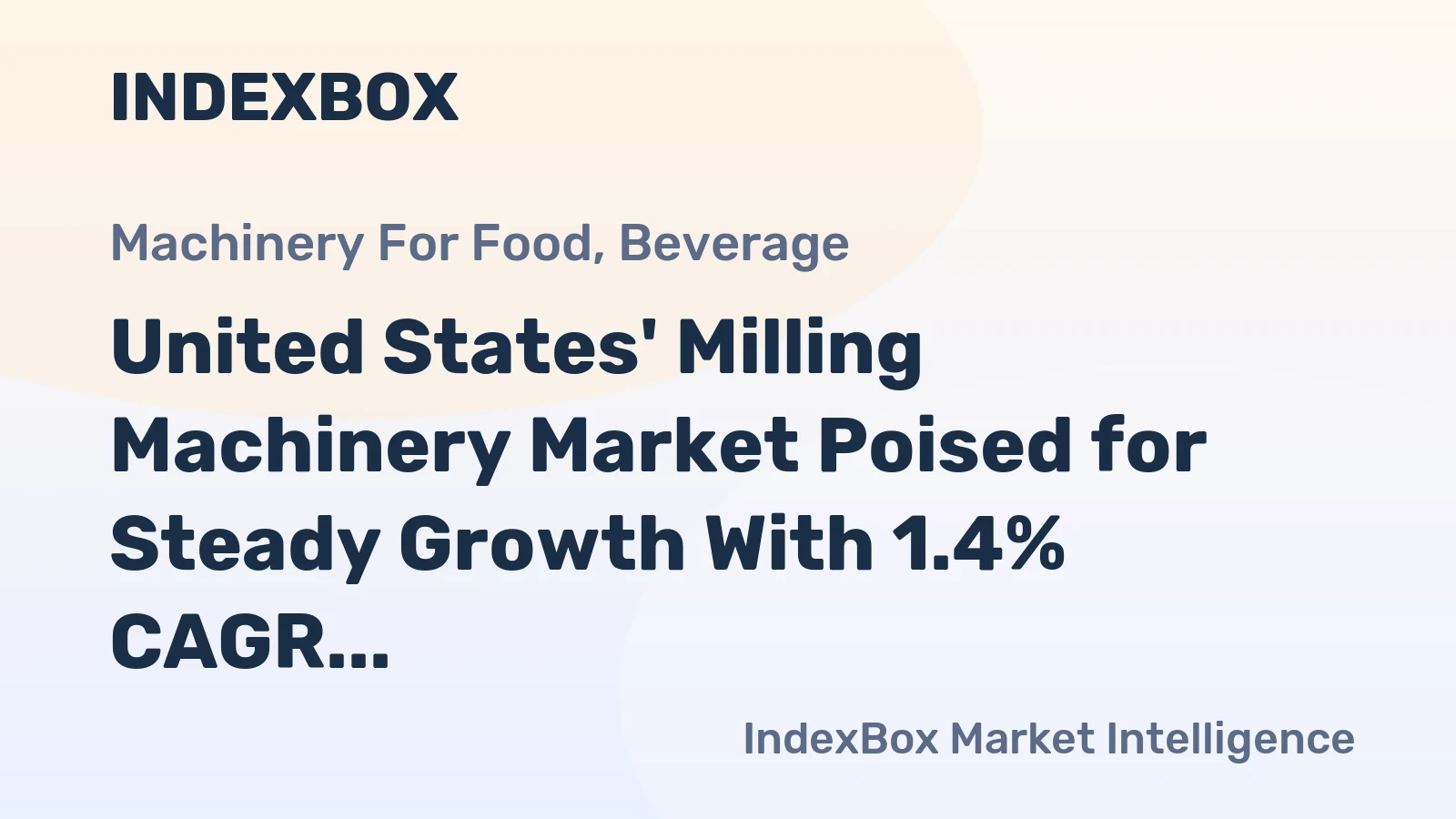 United States' Milling Machinery Market Poised for Steady Growth With 1.4% CAGR Through 2035