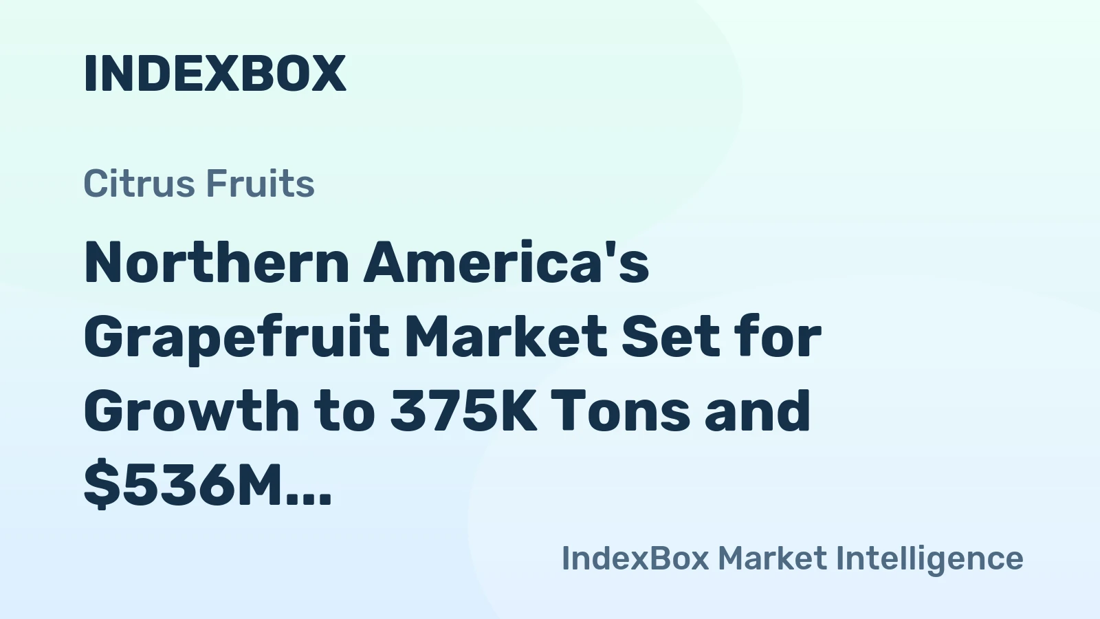 Northern America's Grapefruit Market Set for Growth to 375K Tons and $536M in Value