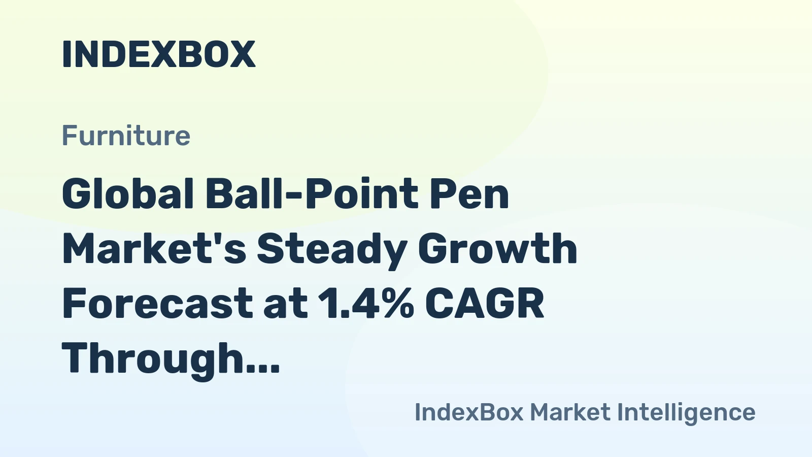 Global Ball-Point Pen Market's Steady Growth Forecast at 1.4% CAGR Through 2035