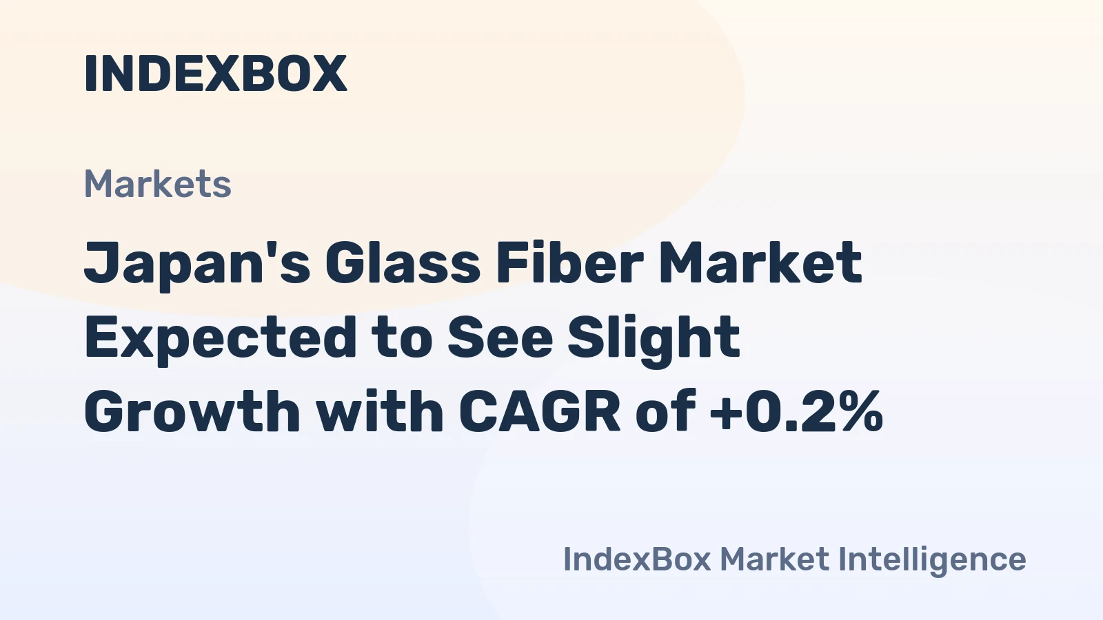 Japan's Glass Fiber Market Expected to See Slight Growth with CAGR of +0.2%