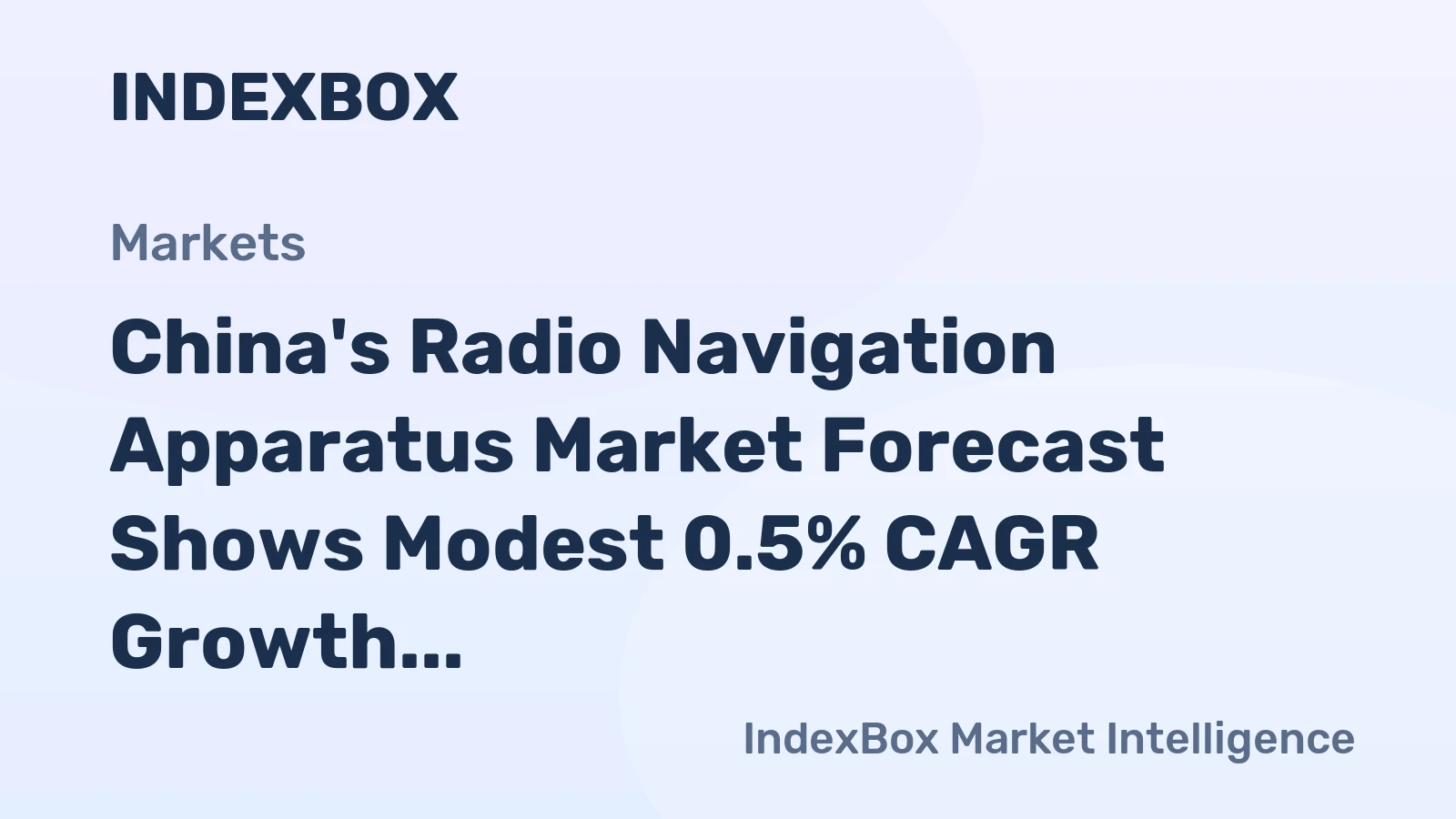 China's Radio Navigation Apparatus Market Forecast Shows Modest 0.5% CAGR Growth Through 2035