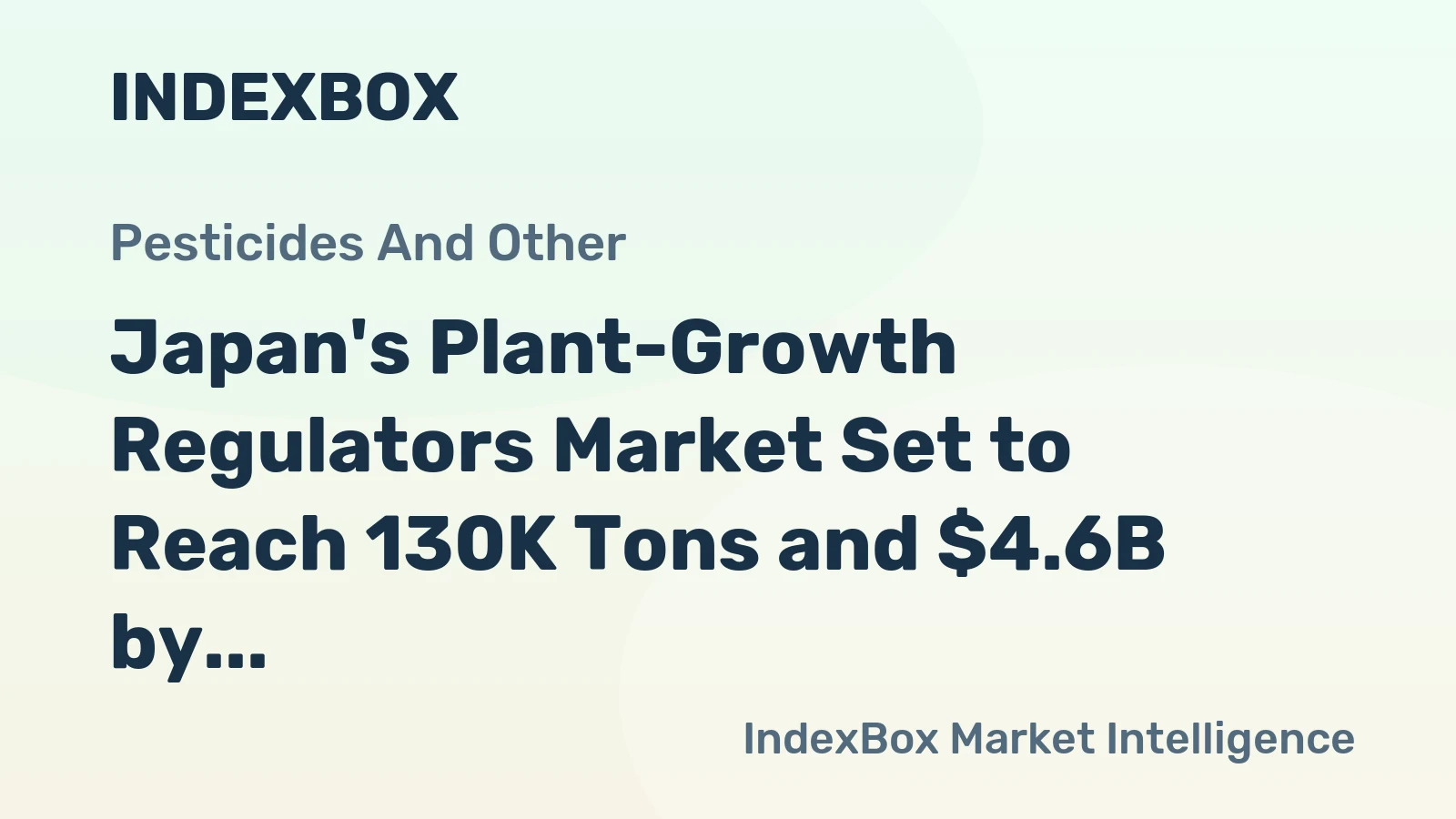Japan's Plant-Growth Regulators Market Set to Reach 130K Tons and $4.6B by 2035