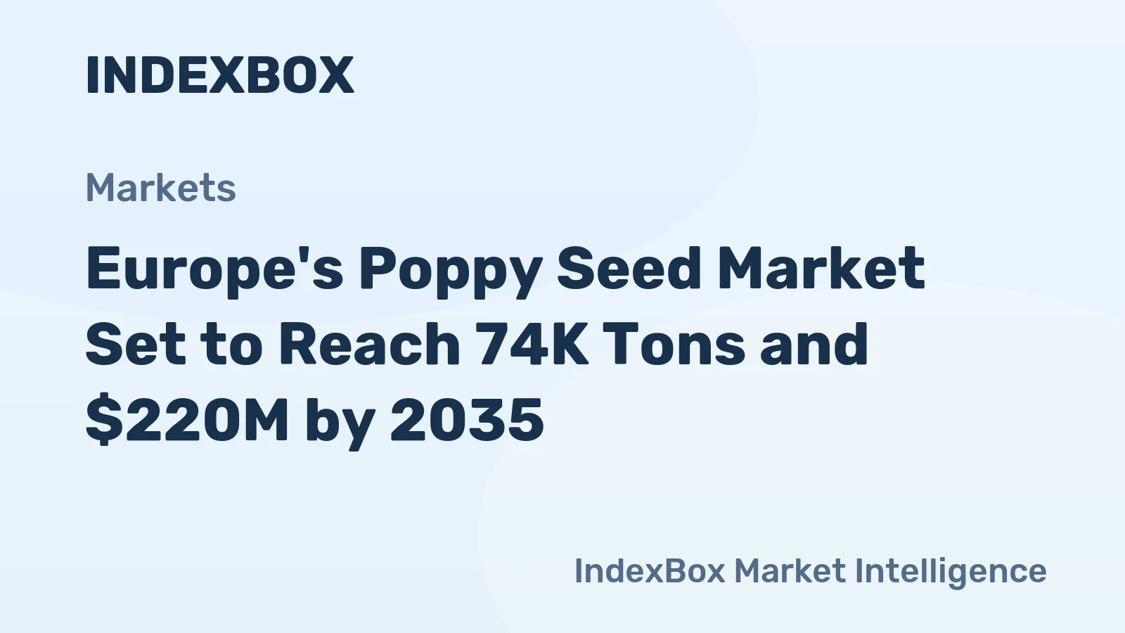 Europe's Poppy Seed Market Set to Reach 74K Tons and $220M by 2035