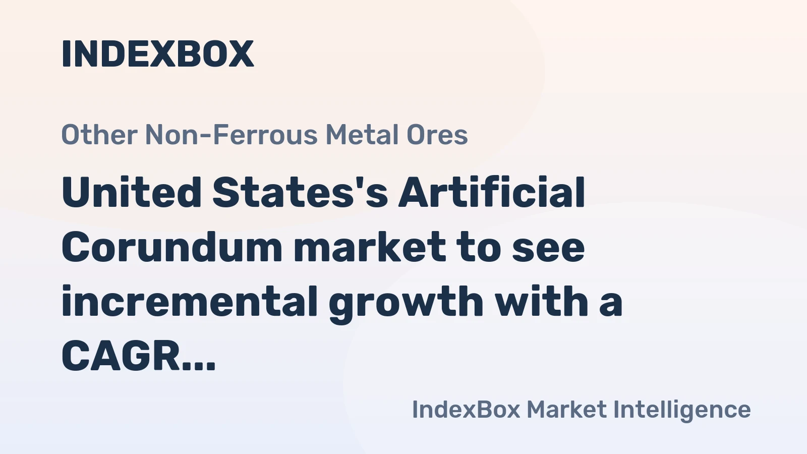 United States's Artificial Corundum market to see incremental growth with a CAGR of +0.3% over the next decade