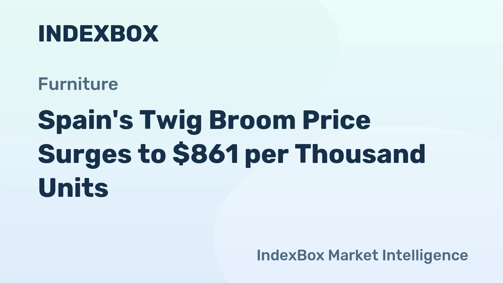 Spain's Twig Broom Price Surges to $861 per Thousand Units