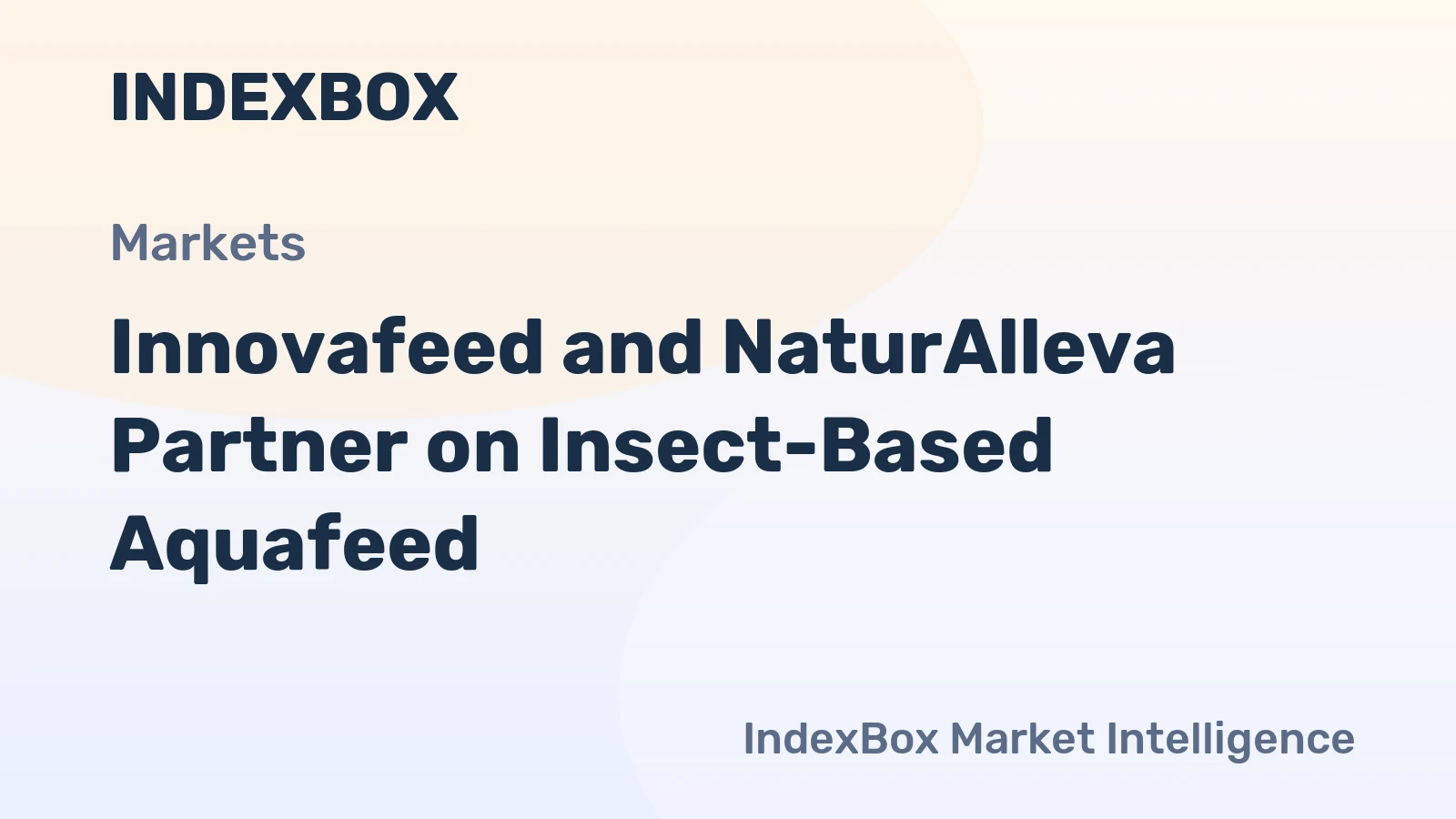 Innovafeed and NaturAlleva Partner on Insect-Based Aquafeed