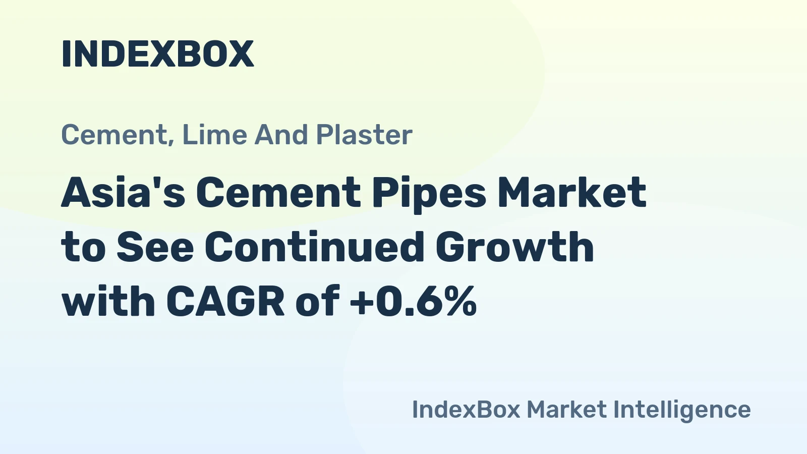 Asia's Cement Pipes Market to See Continued Growth with CAGR of +0.6%