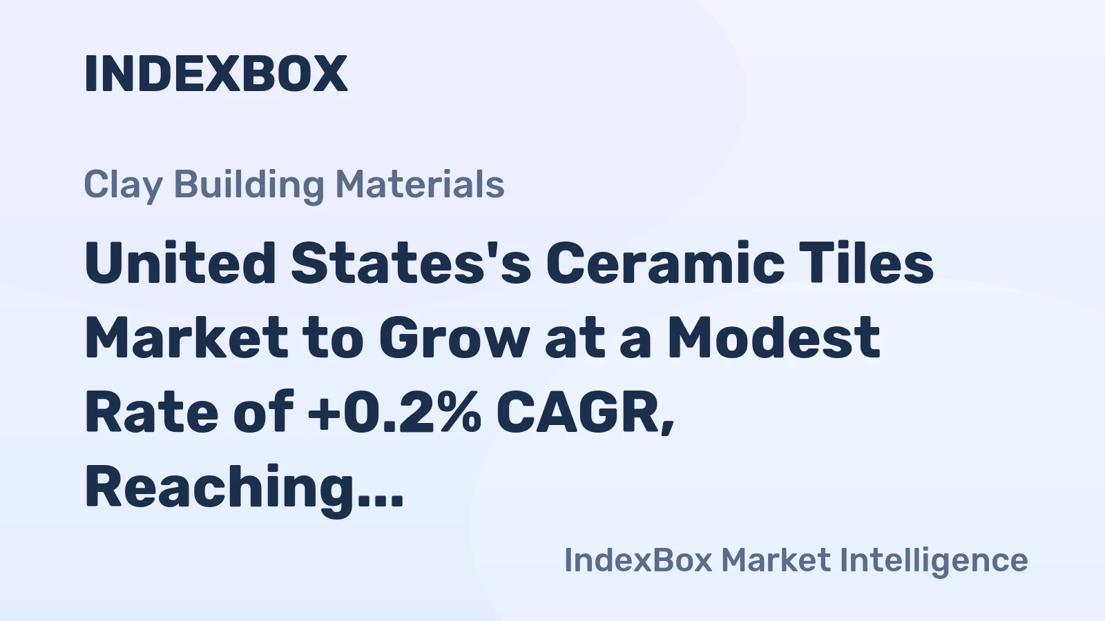United States's Ceramic Tiles Market to Grow at a Modest Rate of +0.2% CAGR, Reaching $3.9B by 2035