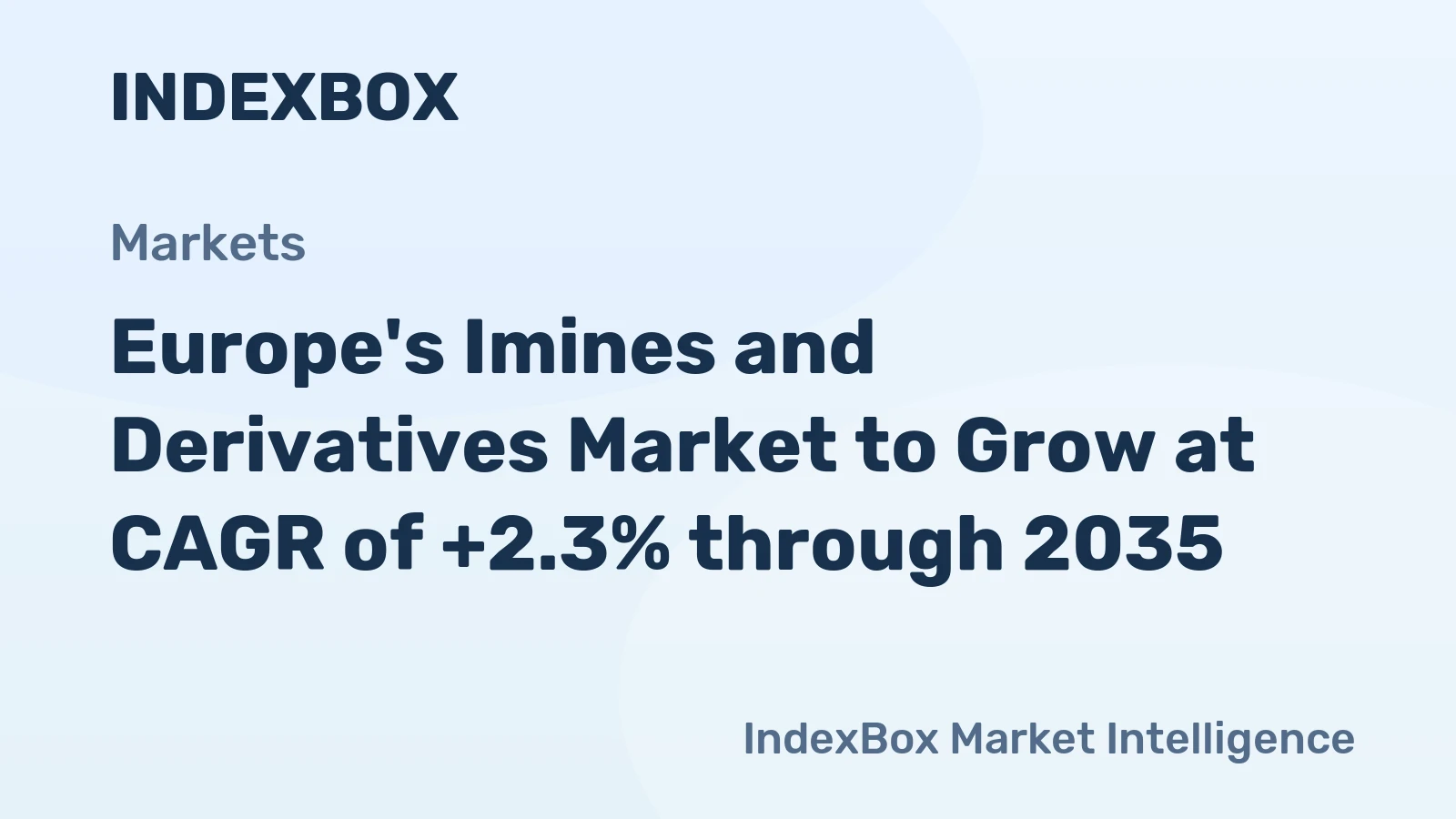 Europe's Imines and Derivatives Market to Grow at CAGR of +2.3% through 2035