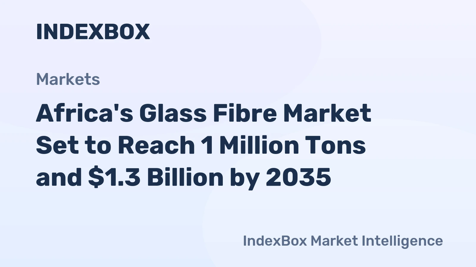 Africa's Glass Fibre Market Set to Reach 1 Million Tons and $1.3 Billion by 2035