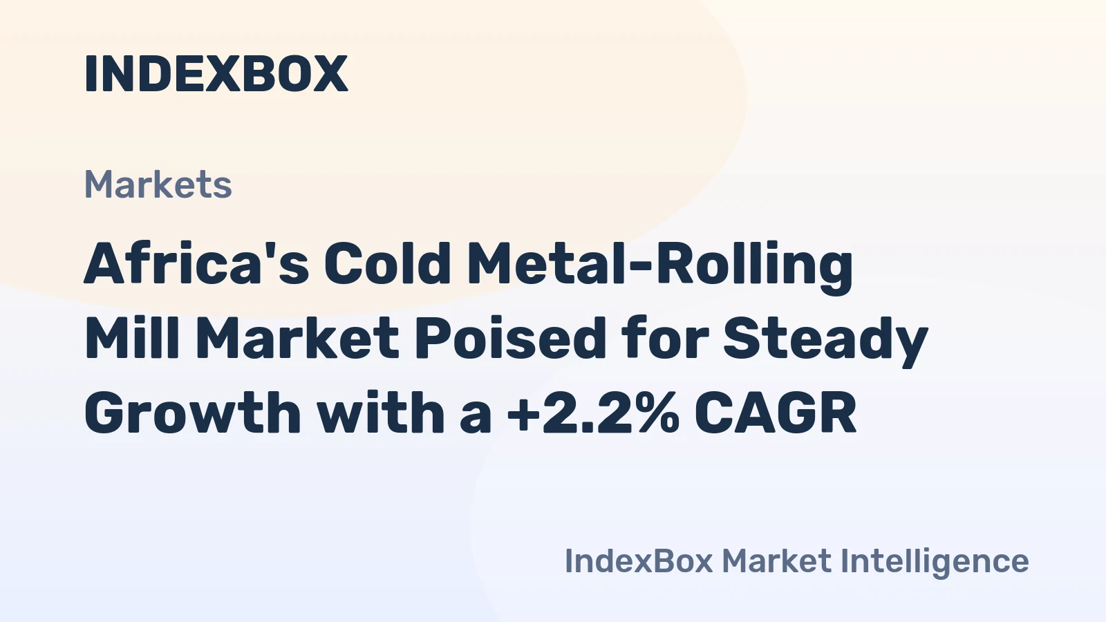 Africa's Cold Metal-Rolling Mill Market Poised for Steady Growth with a +2.2% CAGR