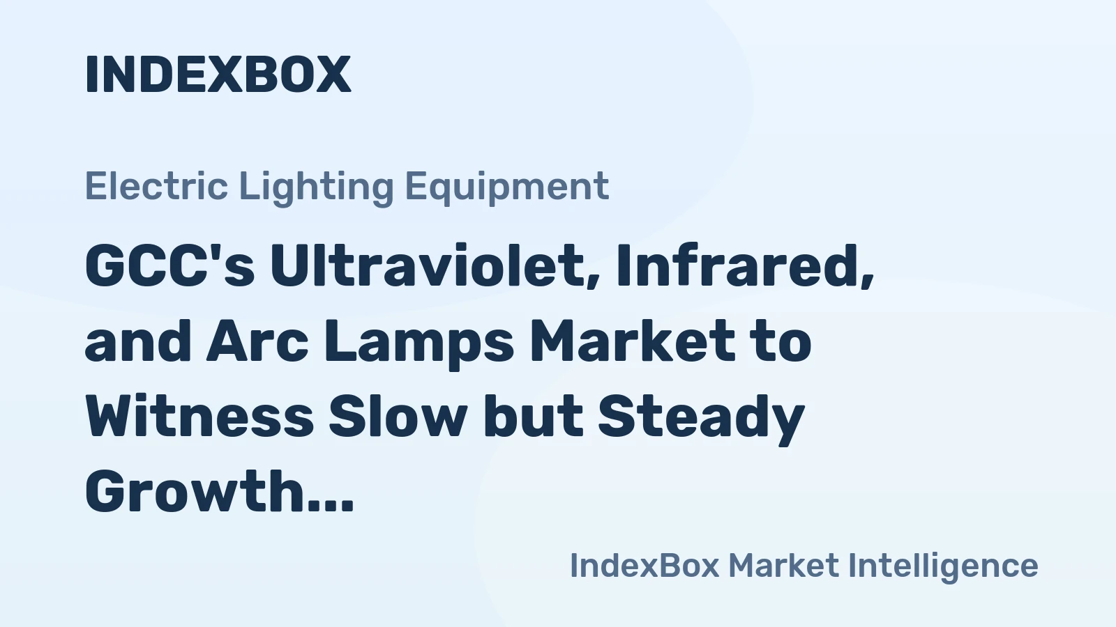 GCC's Ultraviolet, Infrared, and Arc Lamps Market to Witness Slow but Steady Growth with 0.7% CAGR through 2035
