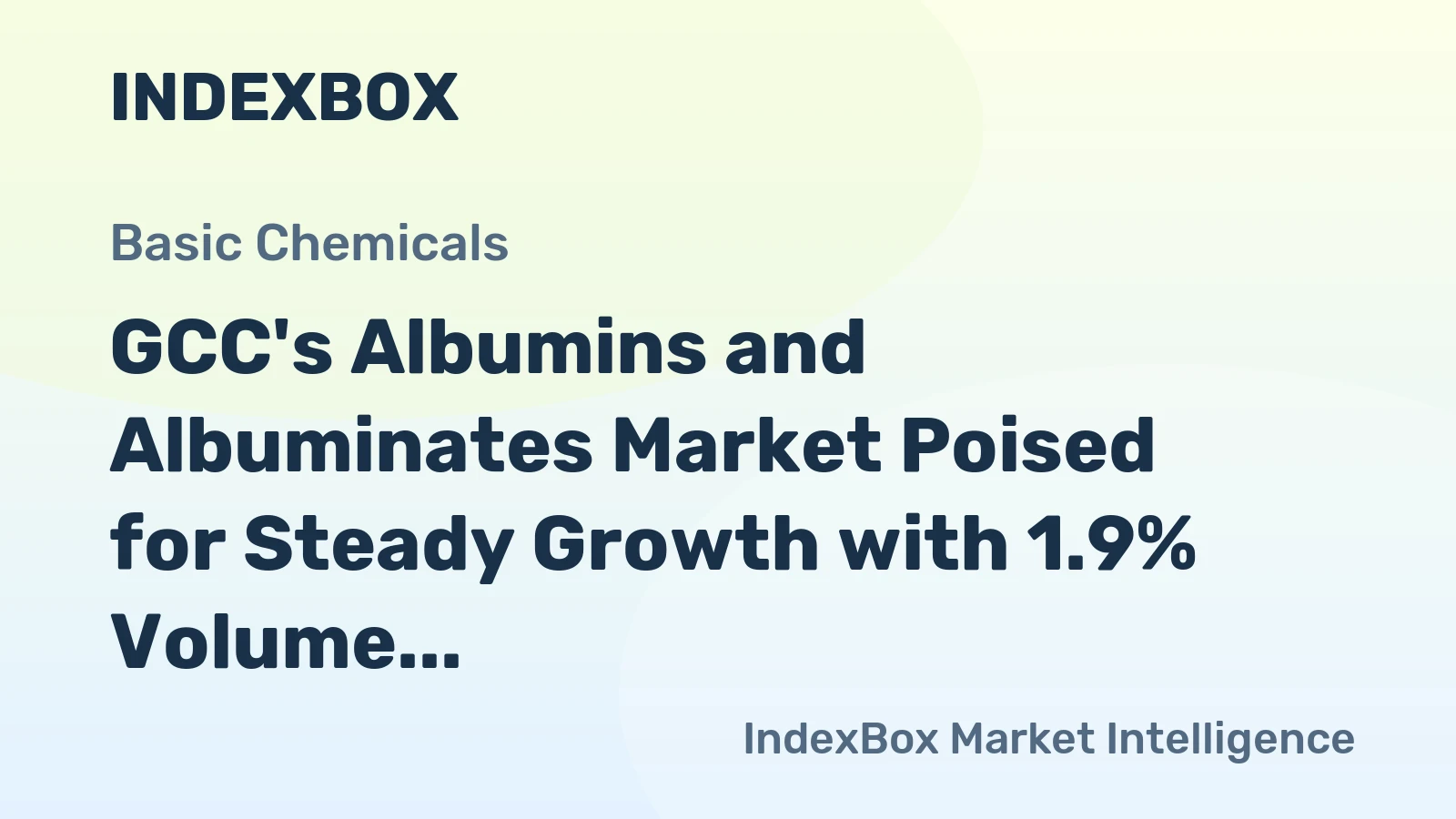 GCC's Albumins and Albuminates Market Poised for Steady Growth with 1.9% Volume CAGR Through 2035