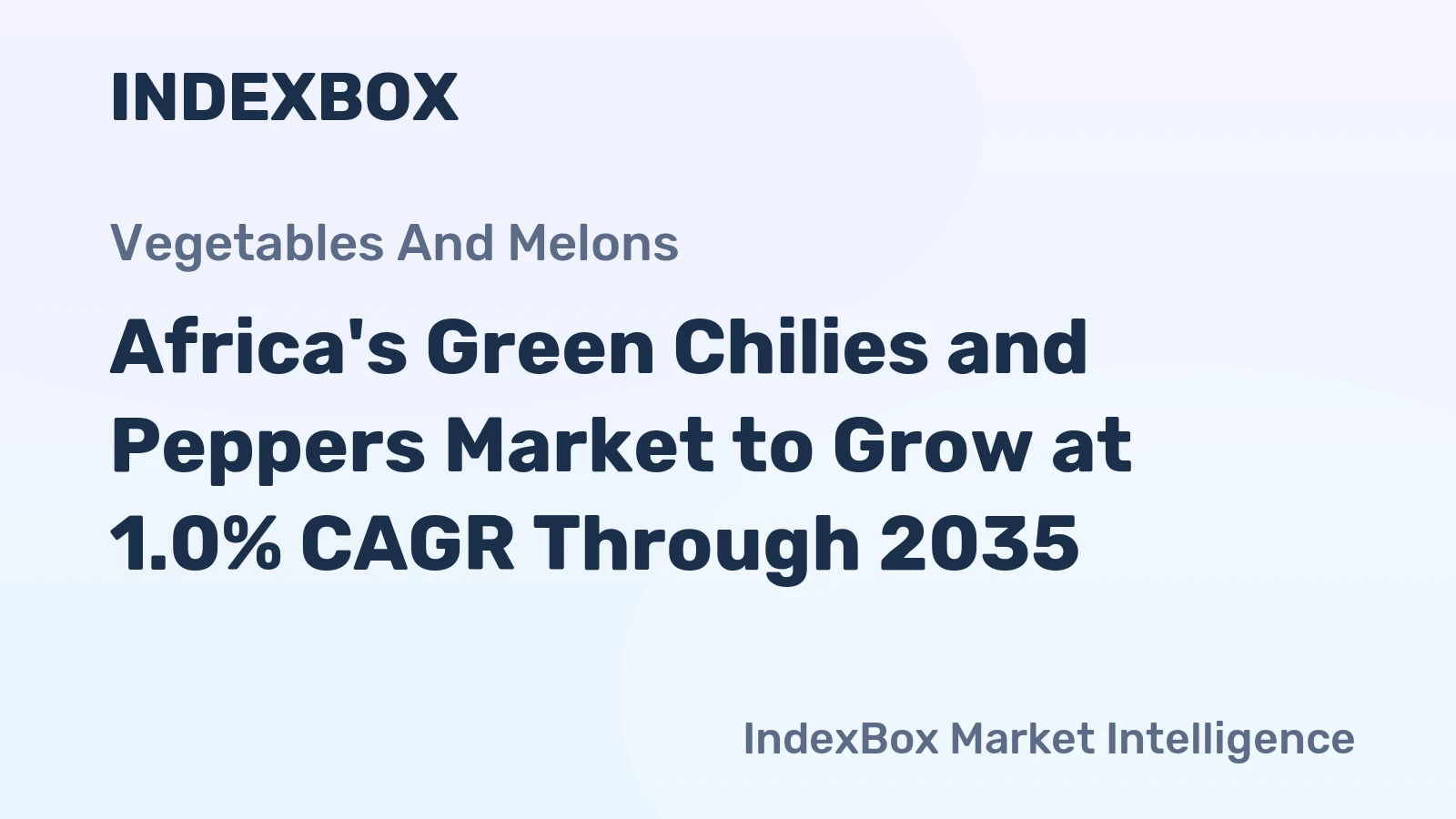 Africa's Green Chilies and Peppers Market to Grow at 1.0% CAGR Through 2035