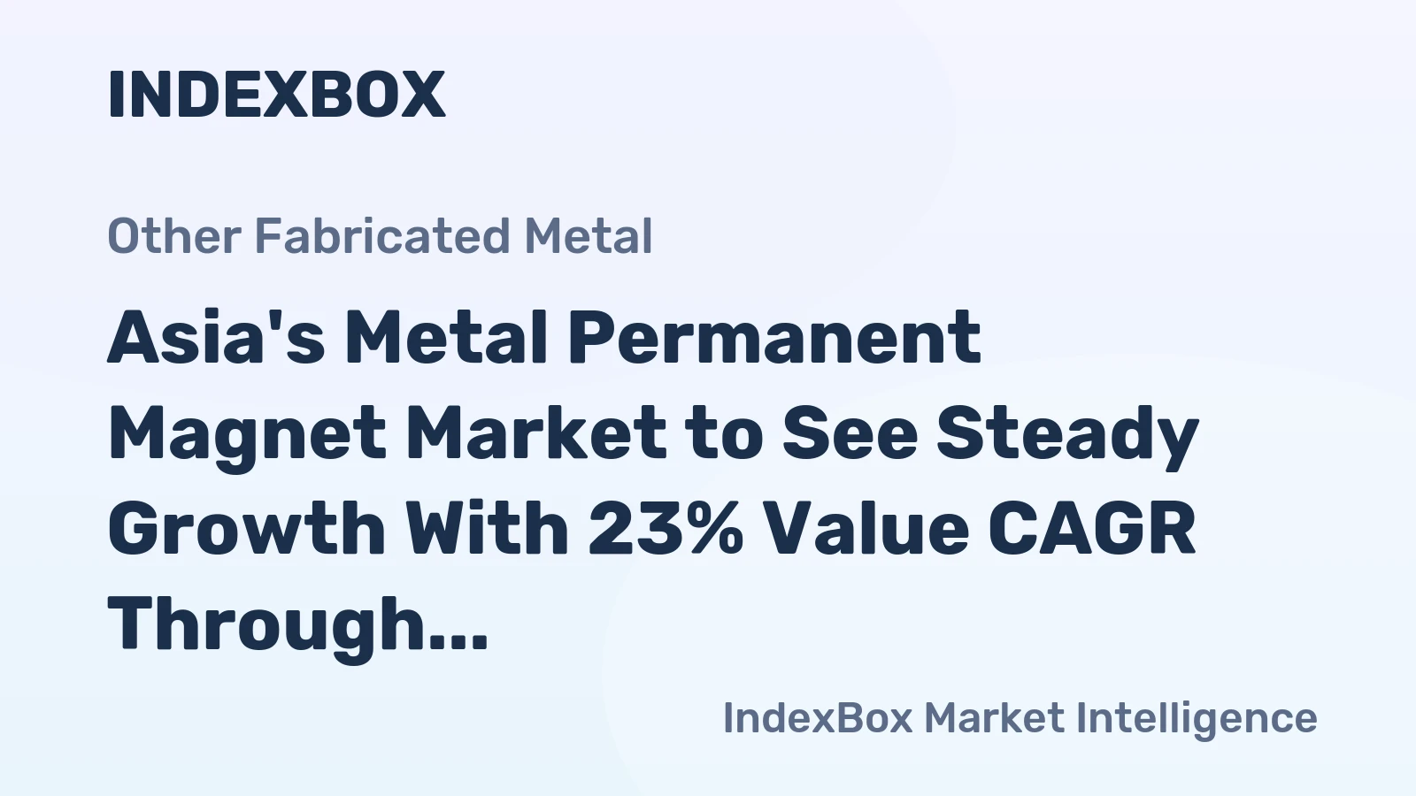 Asia's Metal Permanent Magnet Market to See Steady Growth With 23% Value CAGR Through 2035