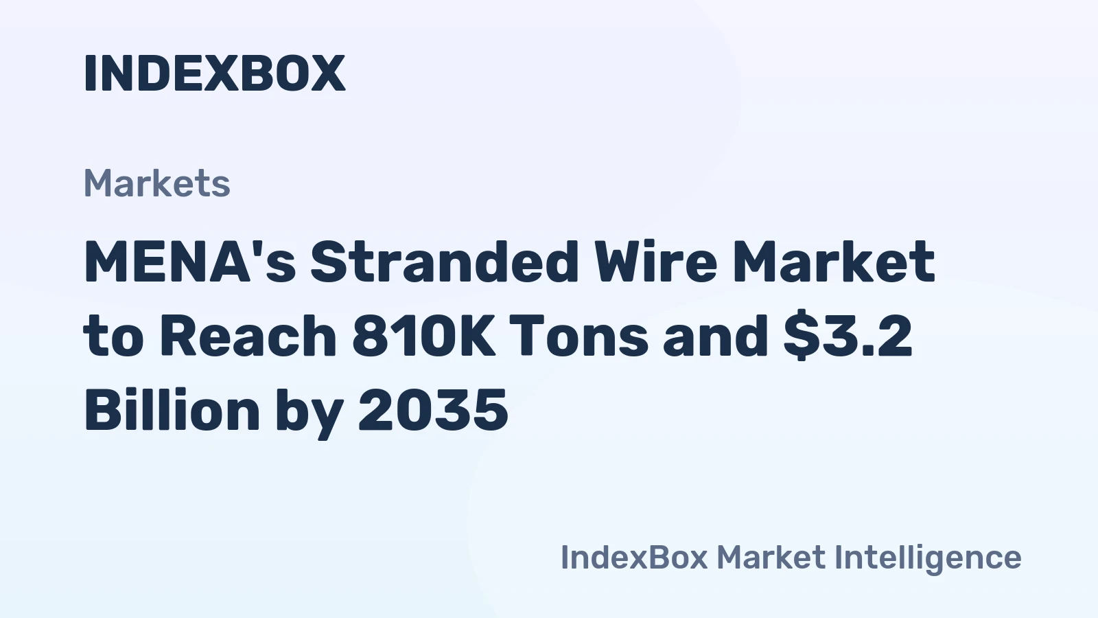 MENA's Stranded Wire Market to Reach 810K Tons and $3.2 Billion by 2035