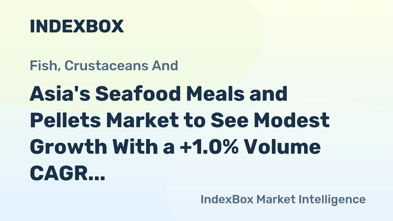 Asia's Seafood Meals and Pellets Market to See Modest Growth With a +1.0% Volume CAGR Through 2035