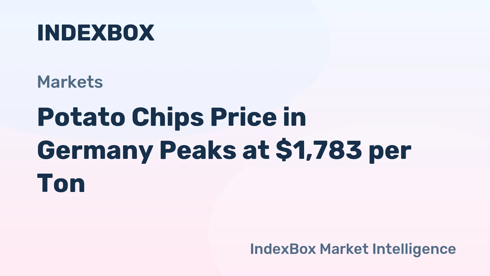 Potato Chips Price in Germany Peaks at $1,783 per Ton