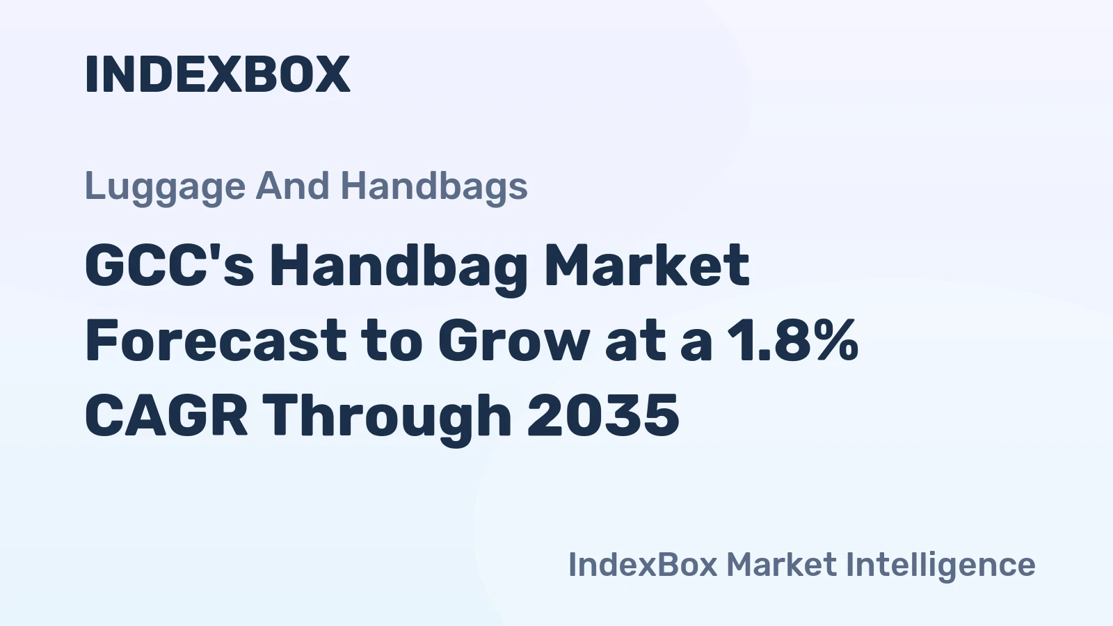 GCC's Handbag Market Forecast to Grow at a 1.8% CAGR Through 2035