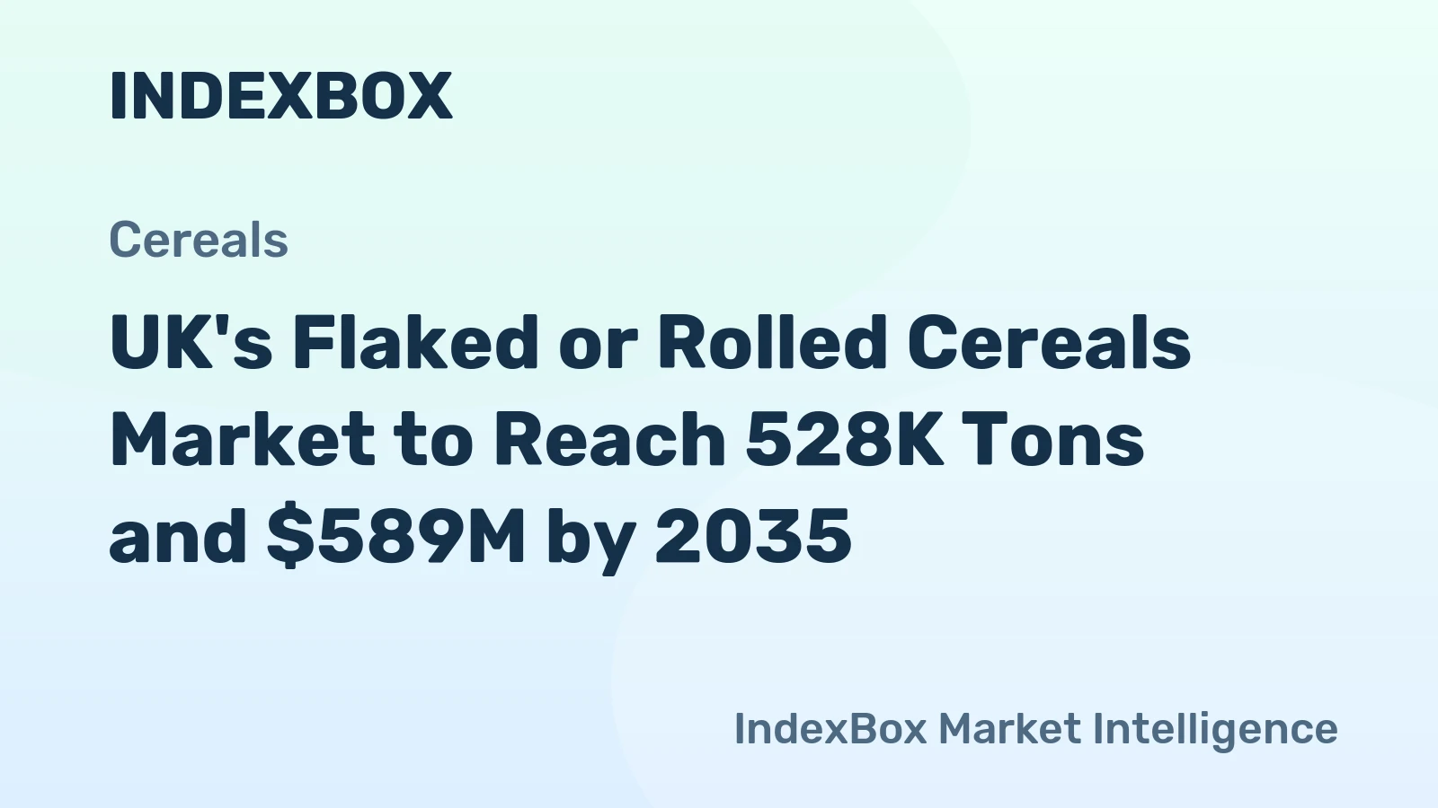 UK's Flaked or Rolled Cereals Market to Reach 528K Tons and $589M by 2035