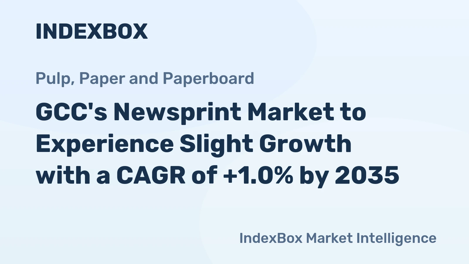 GCC's Newsprint Market to Experience Slight Growth with a CAGR of +1.0% by 2035