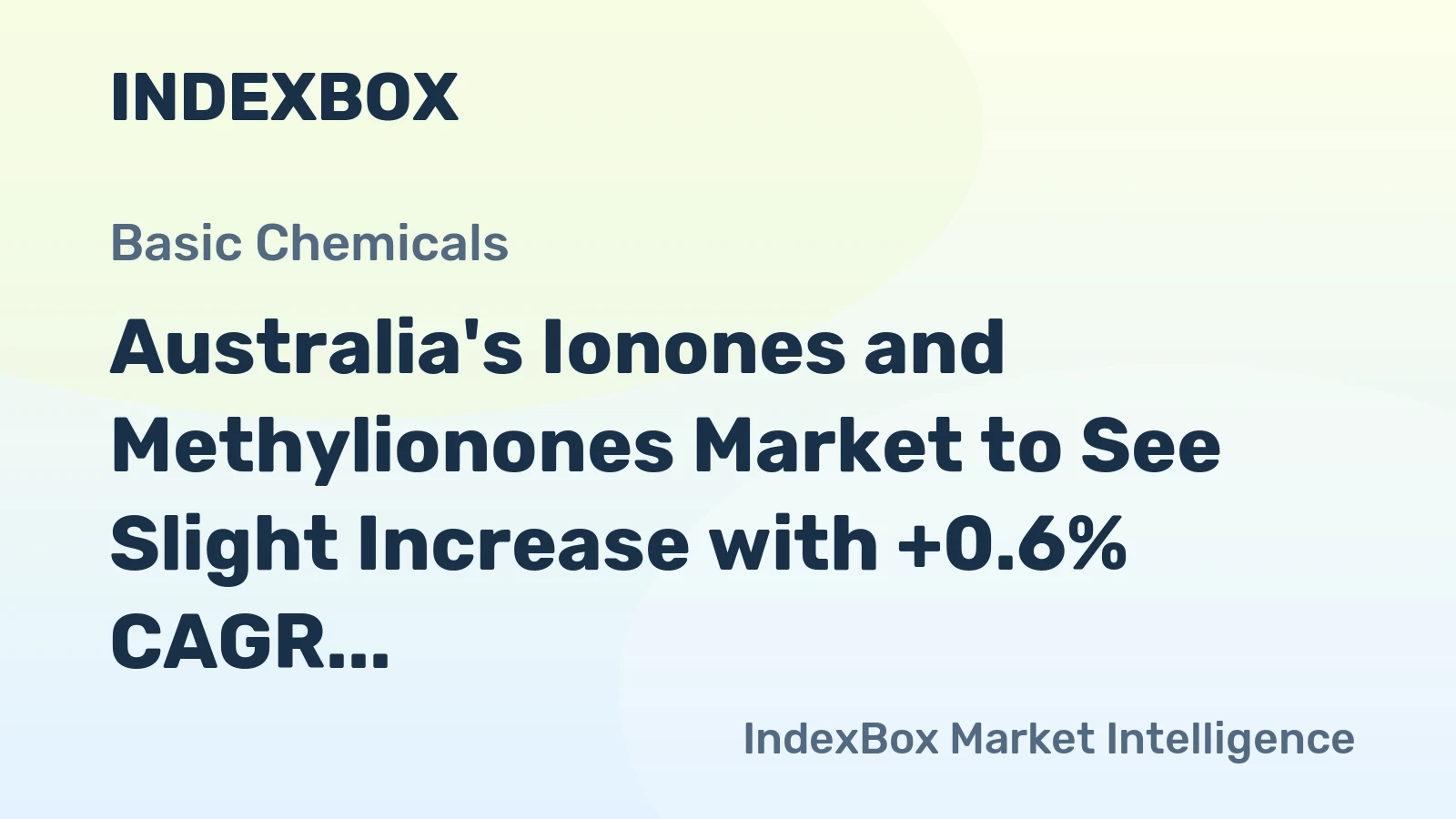 Australia's Ionones and Methylionones Market to See Slight Increase with +0.6% CAGR
