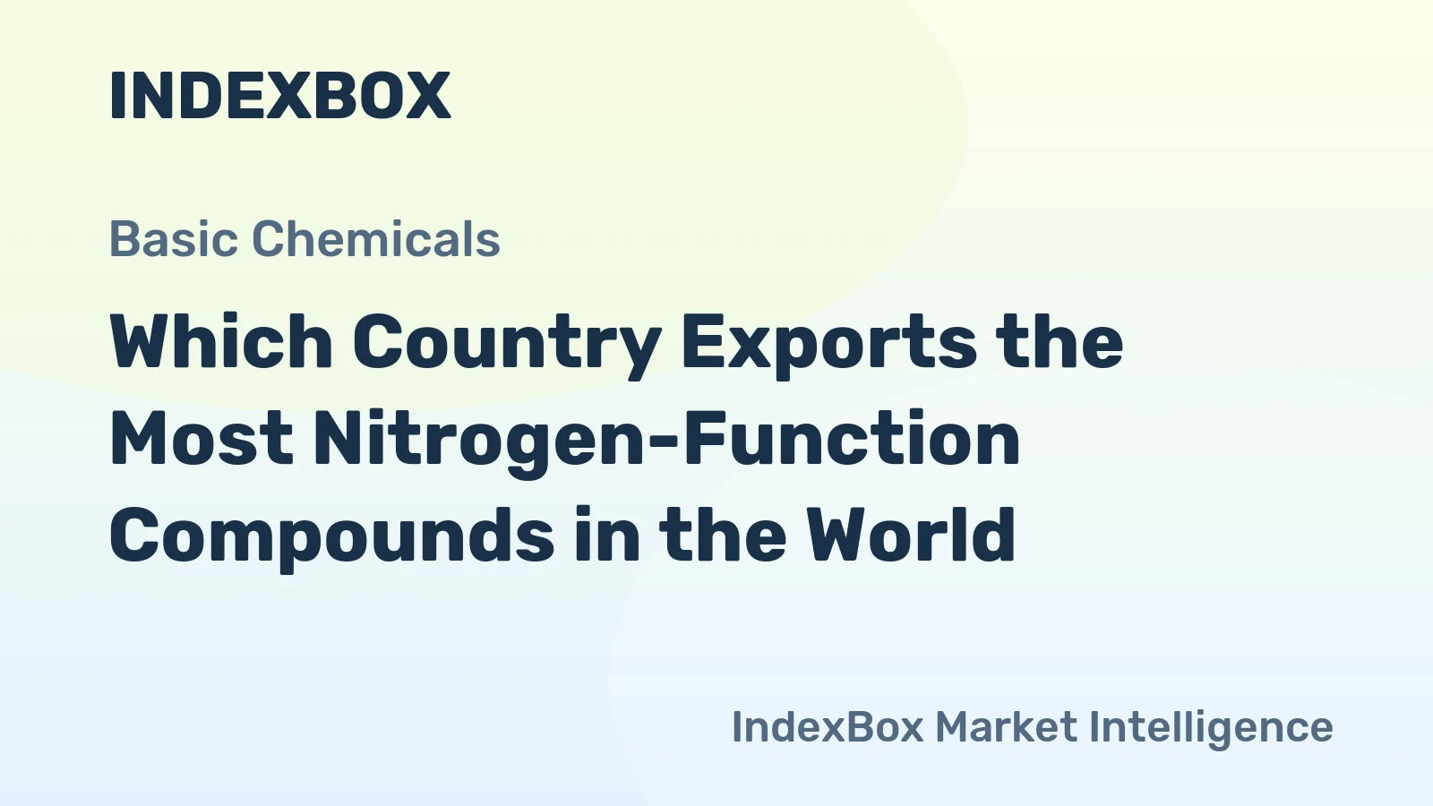 Which Country Exports the Most Nitrogen-Function Compounds in the World?