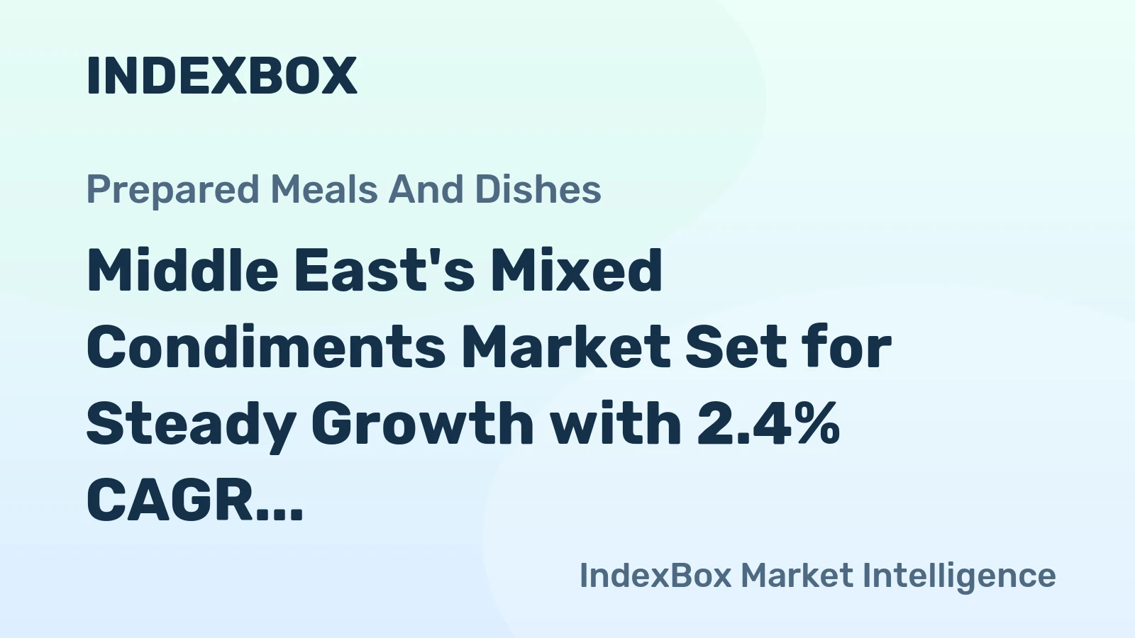 Middle East's Mixed Condiments Market Set for Steady Growth with 2.4% CAGR Through 2035