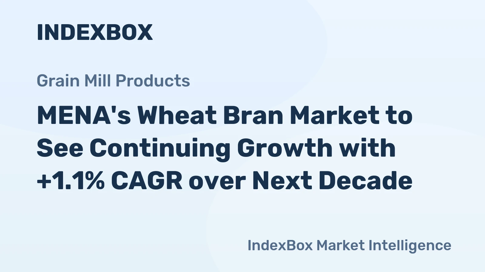 MENA's Wheat Bran Market to See Continuing Growth with +1.1% CAGR over Next Decade