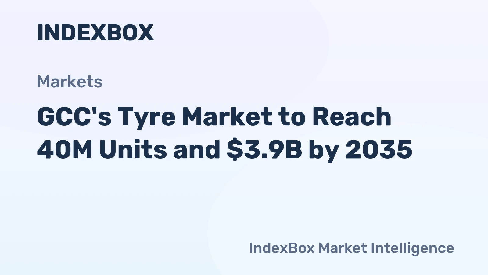 GCC's Tyre Market to Reach 40M Units and $3.9B by 2035