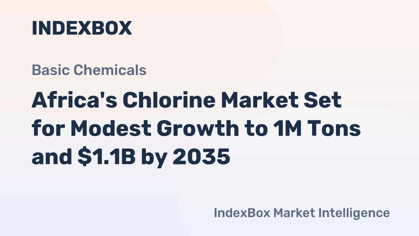Africa's Chlorine Market Set for Modest Growth to 1M Tons and $1.1B by 2035