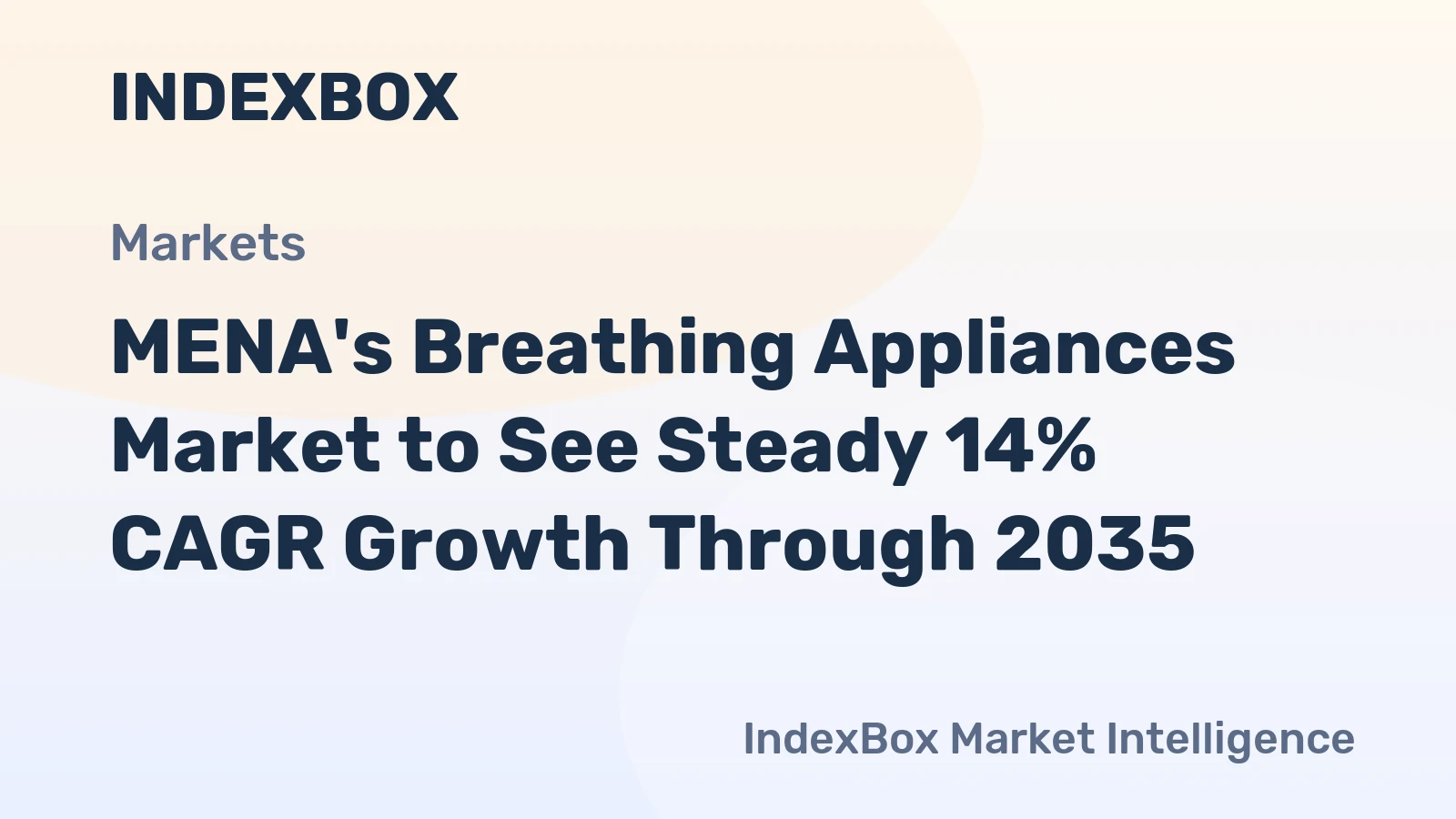 MENA's Breathing Appliances Market to See Steady 14% CAGR Growth Through 2035