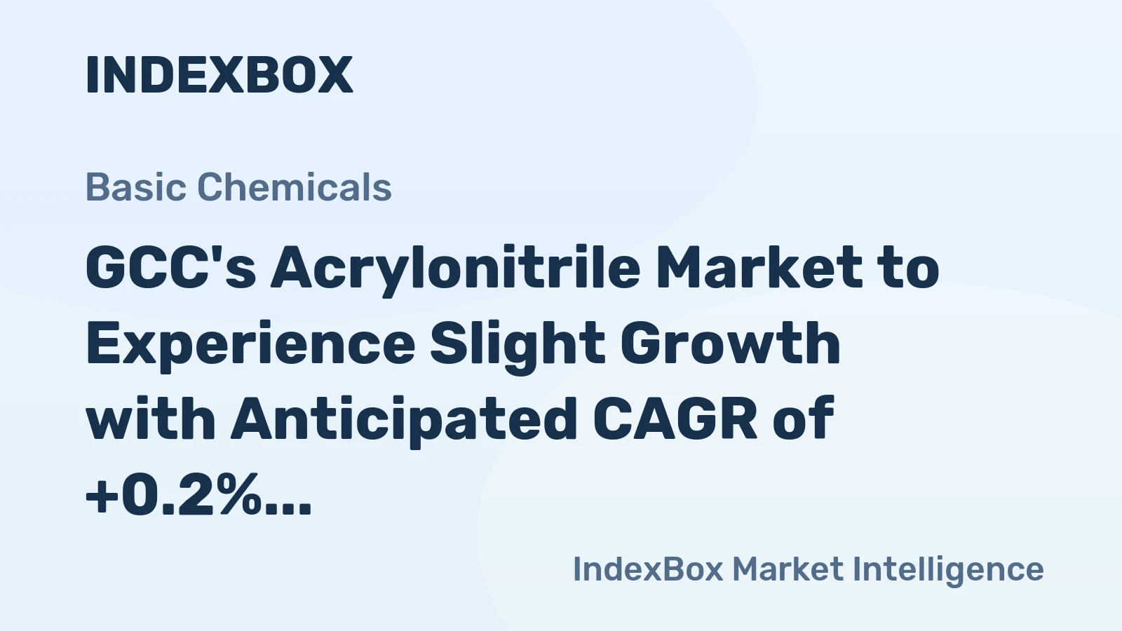 GCC's Acrylonitrile Market to Experience Slight Growth with Anticipated CAGR of +0.2% from 2024 to 2035