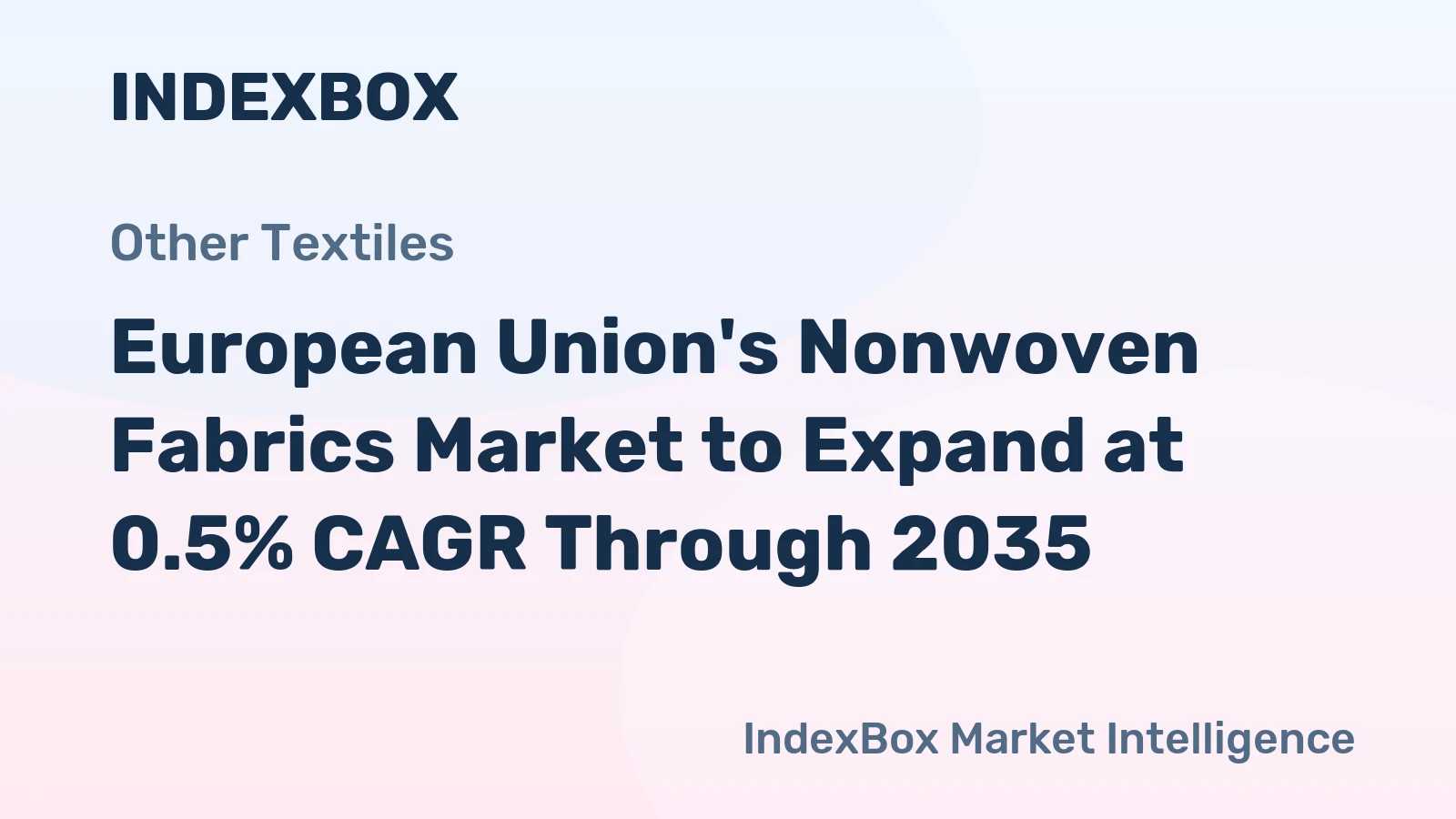 European Union's Nonwoven Fabrics Market to Expand at 0.5% CAGR Through 2035
