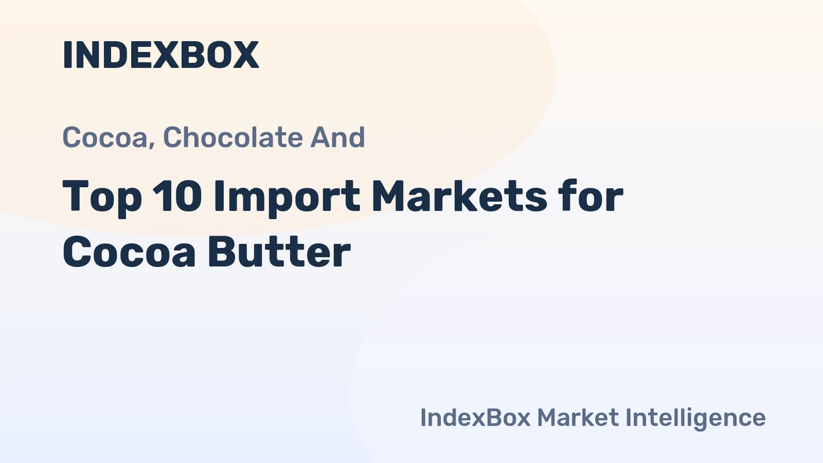 Top 10 Import Markets for Cocoa Butter